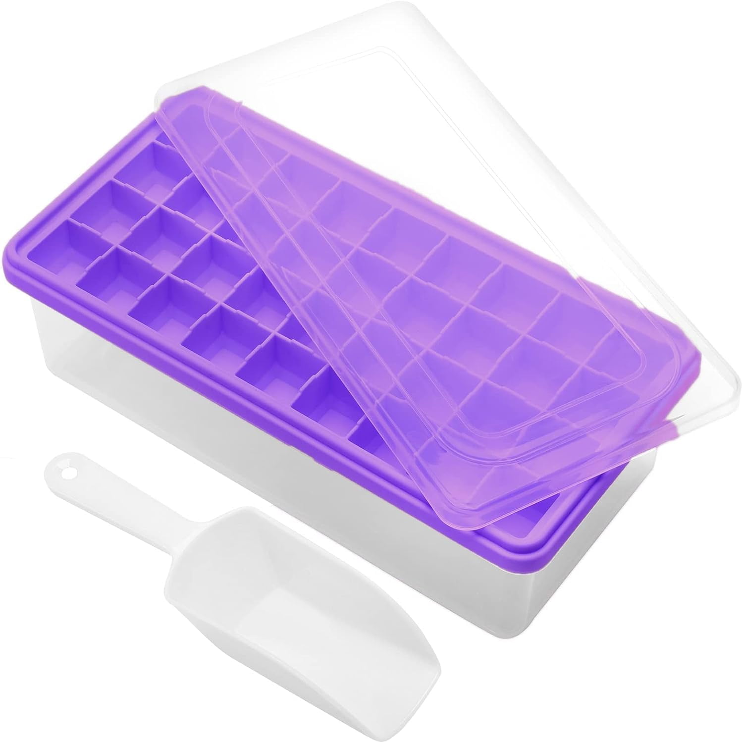 Ice Cube Mold,Ice Cube Tray,16 Heart & 20 Round Shaped Ice Balls for ...