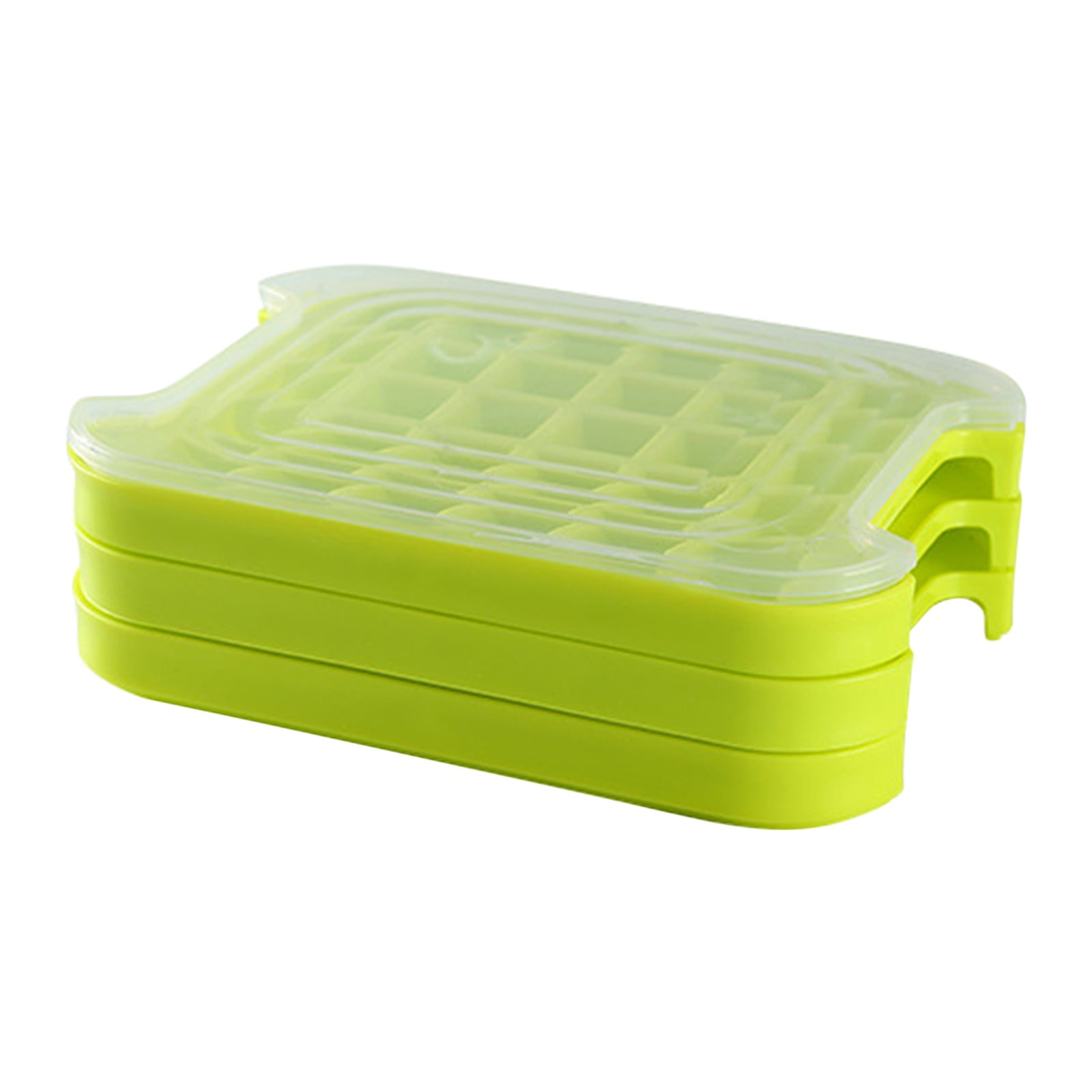 Ice Cube Mold with Lid - BPA-Free Food Grade, One-Press Release ...
