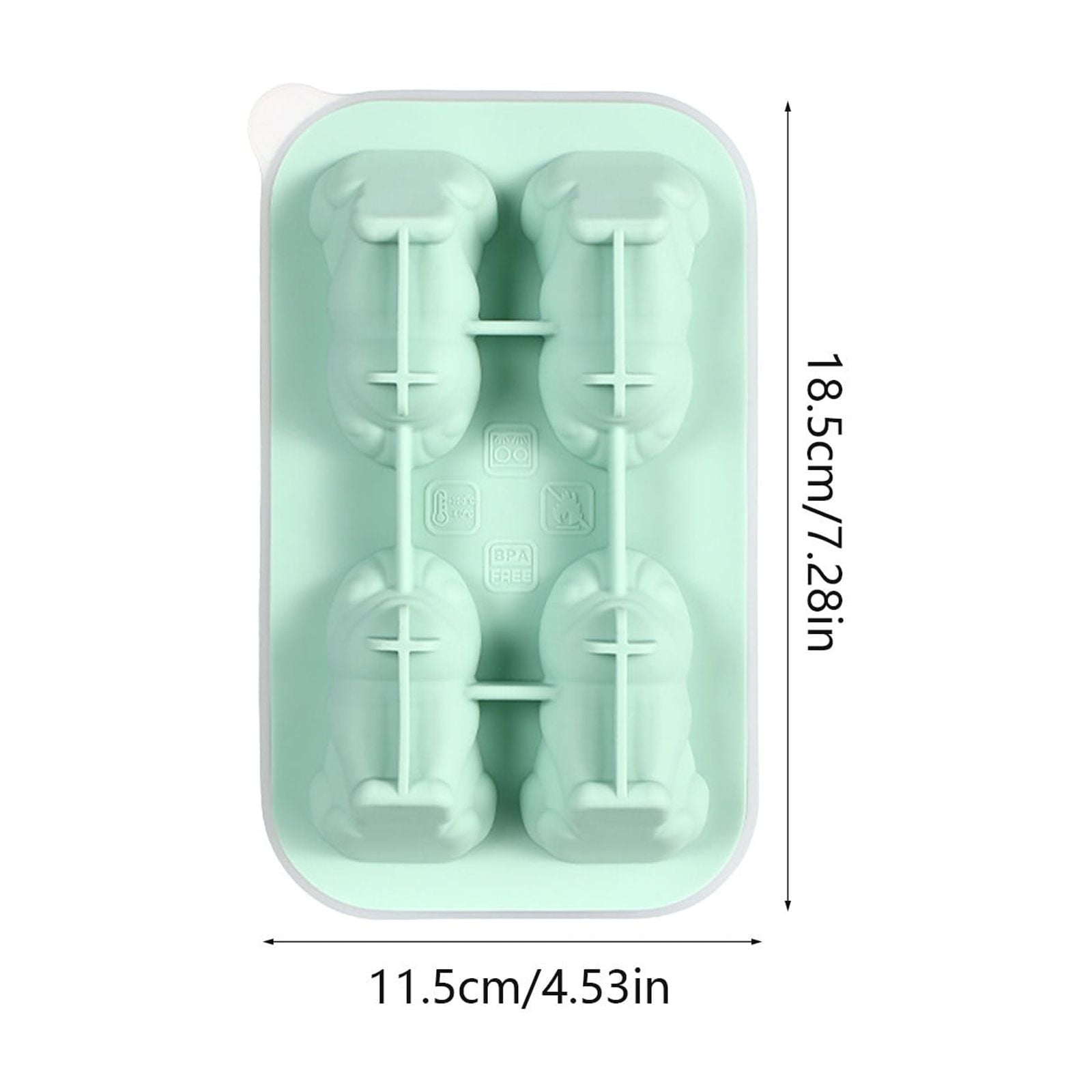 Ice Cube Mold, Slow-Melting & BPA-Free Silicone Varied Shaped Ice Cube ...