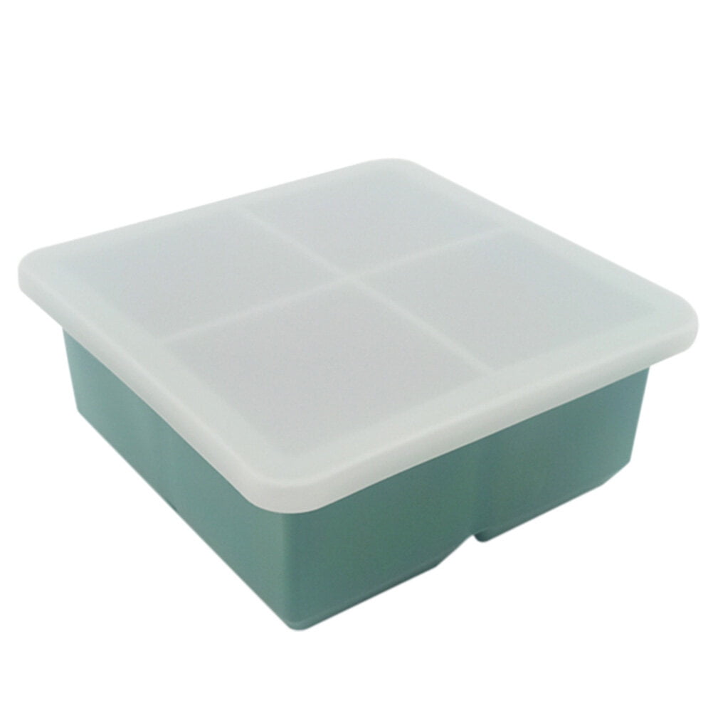 Ice Cube Mold Tray Freezer Silicone Box Maker Making Lid Bin Diy Molds ...