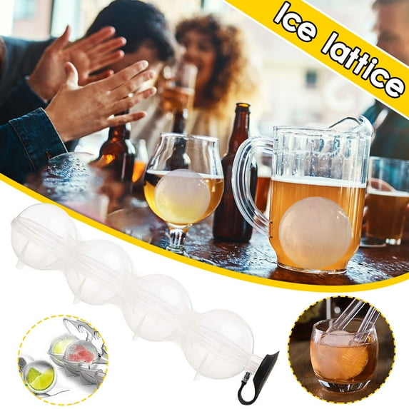 Ice Cube Mold,Tray Silicone Kitchen Cake Ice Maker Ice Tool Basketball ...