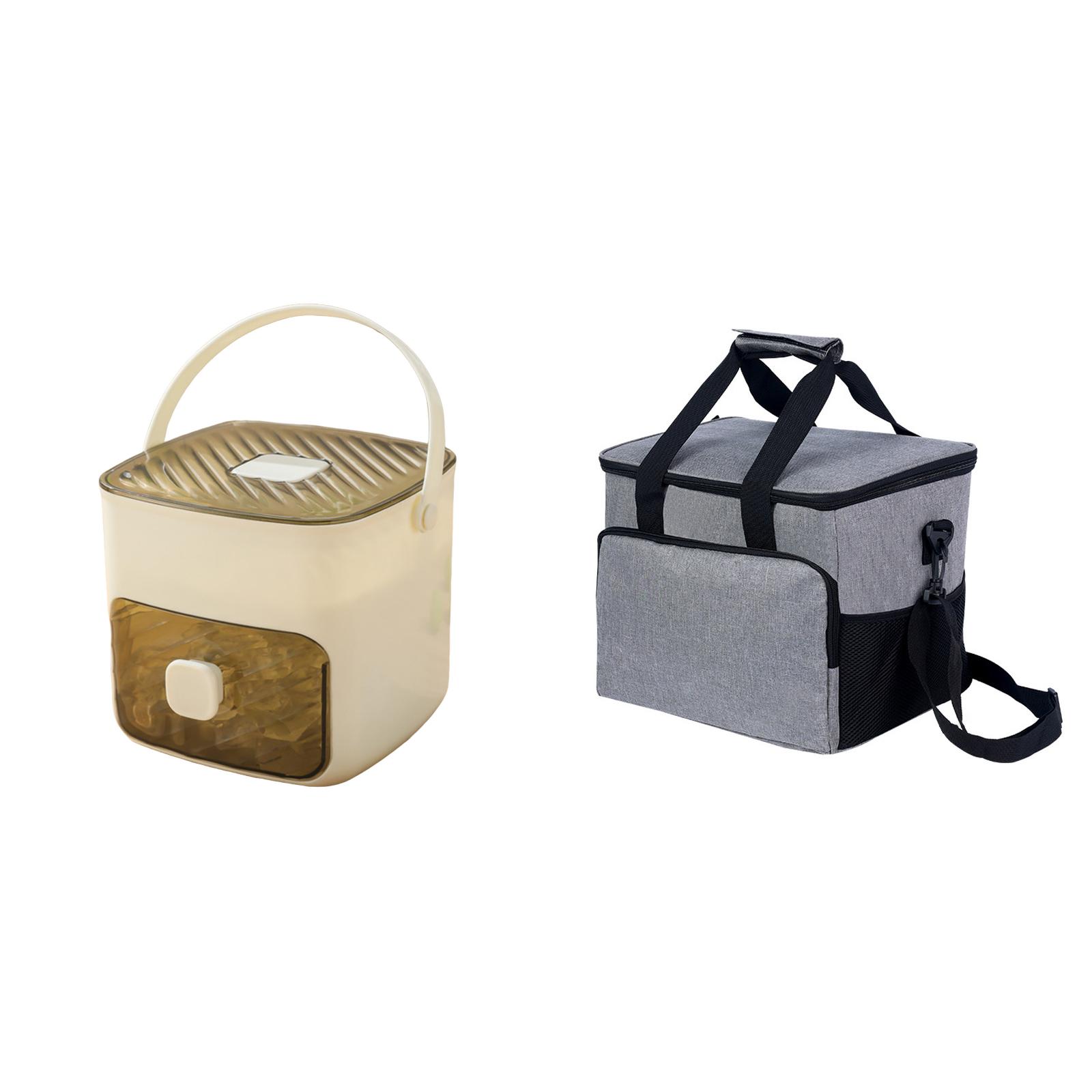 Ice Cube Molds & Tray with Lid for Freezer,Double layer Ice Maker ...