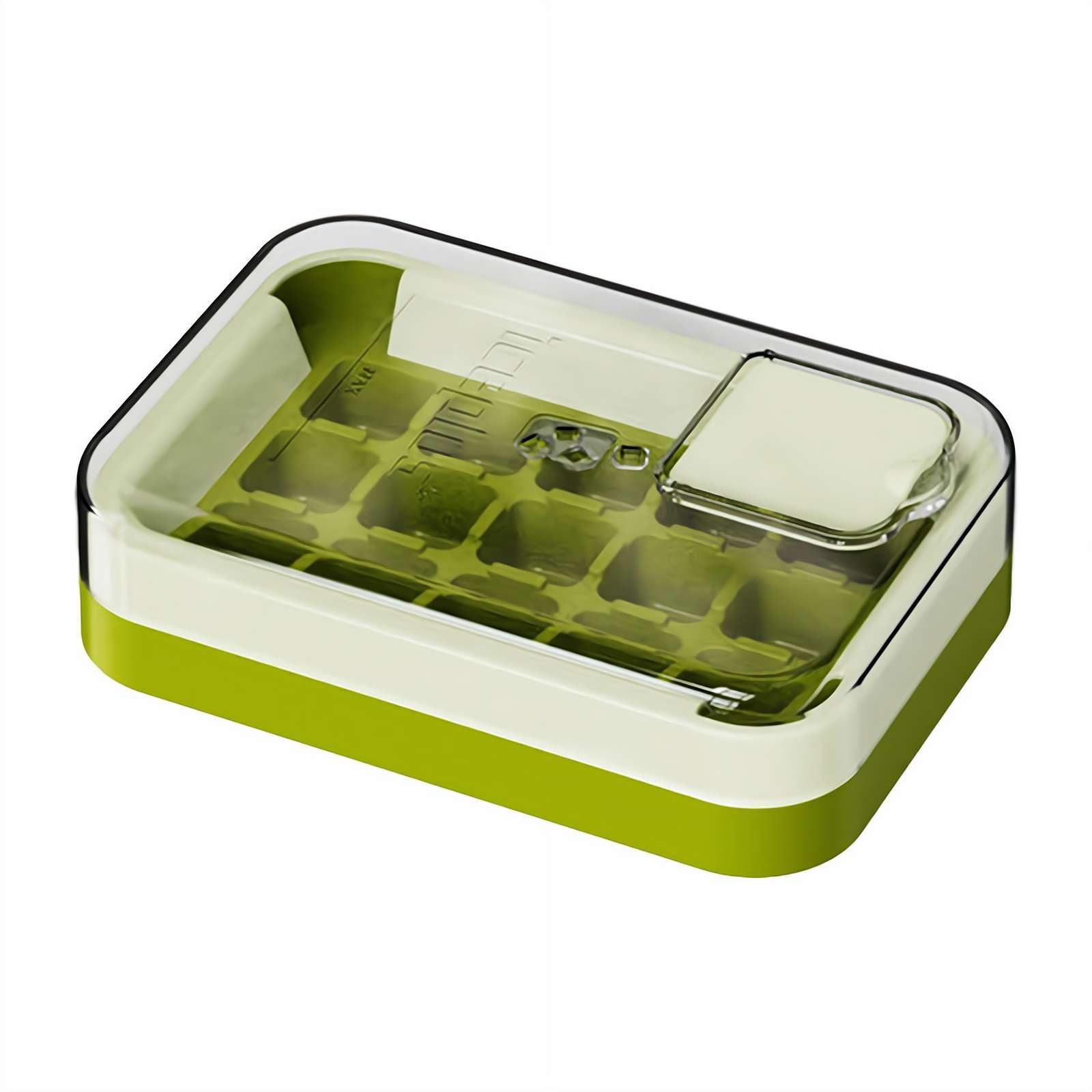 Ice Cube Molds Trays with Lid,15 Grid Flexible Silicone Ice Cube Molds ...