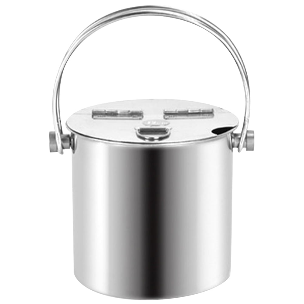 Ice Cube Stainless Steel Containers with Lids Iced Bucket Multifunction ...