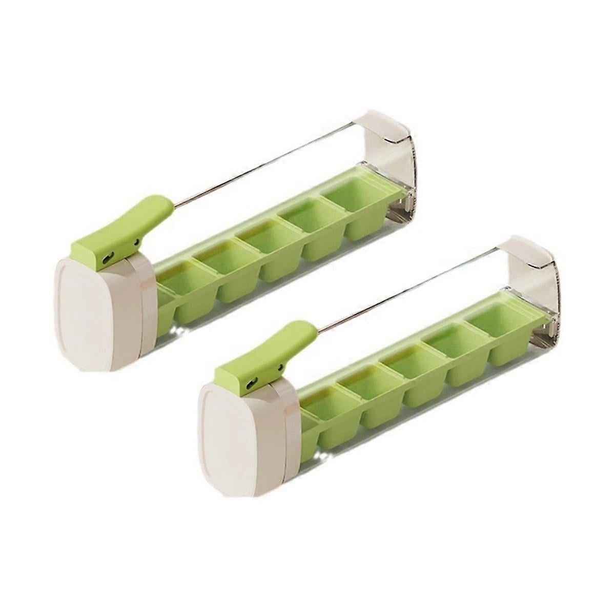 Ice Cube Tray Easy Demould Ice Maker with Handle Single Hand Press Ice ...