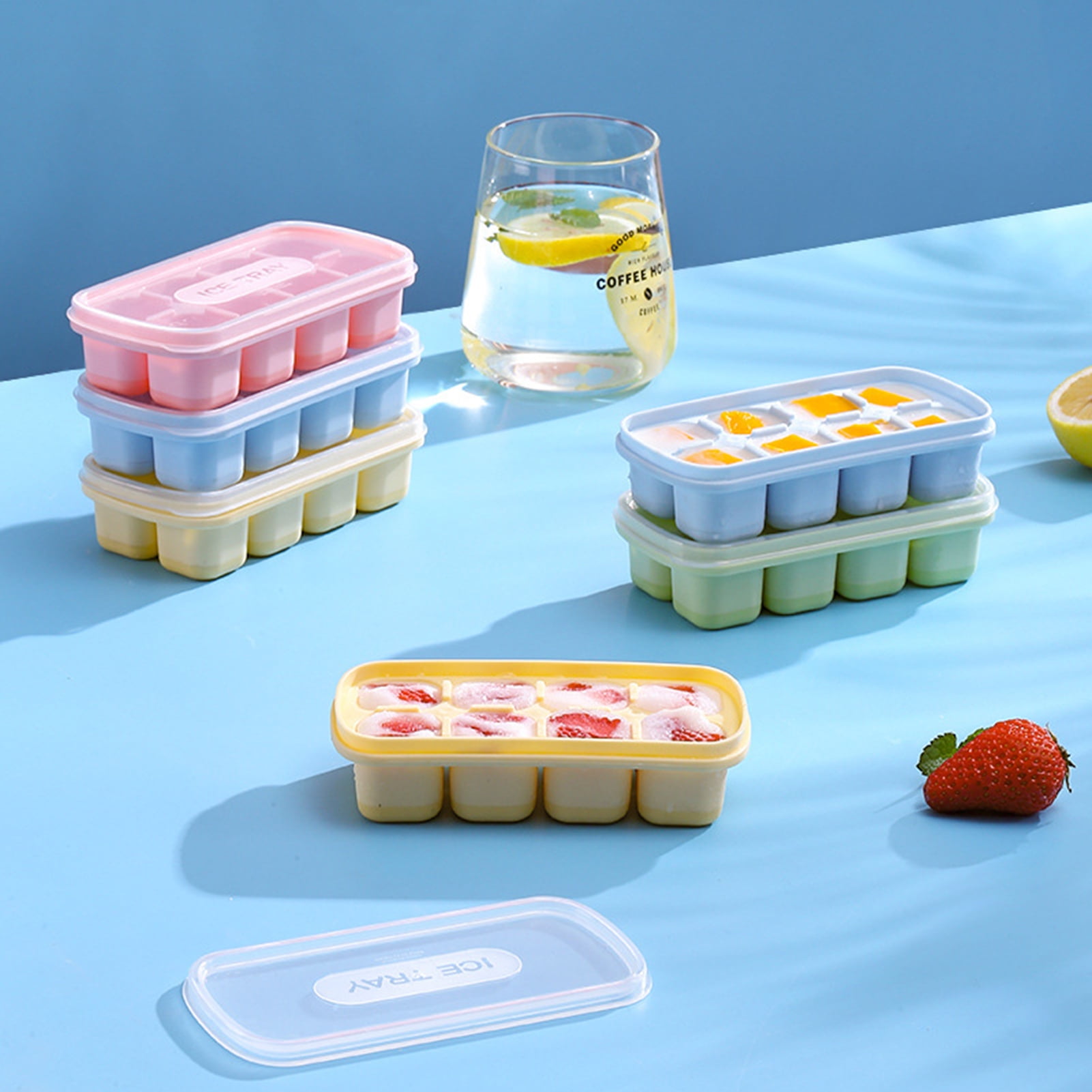 Ice Cube Tray Food Grade Super Soft TPE Ice Ball Maker DIY Cold Drinks ...