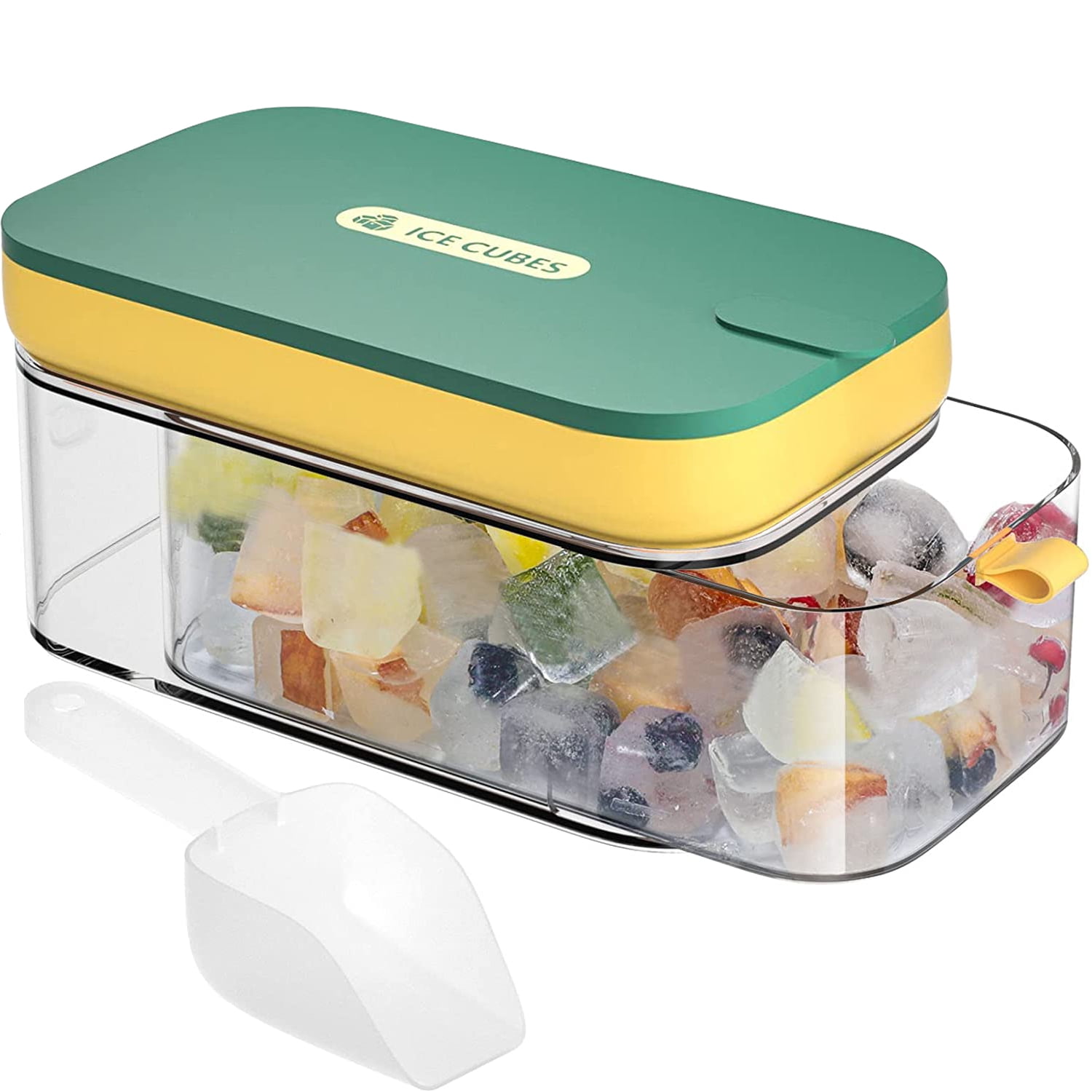 Ice Cube Tray for Freezer, 32 Nugget Ice Cubes Molds, Silicone Ice Cube ...