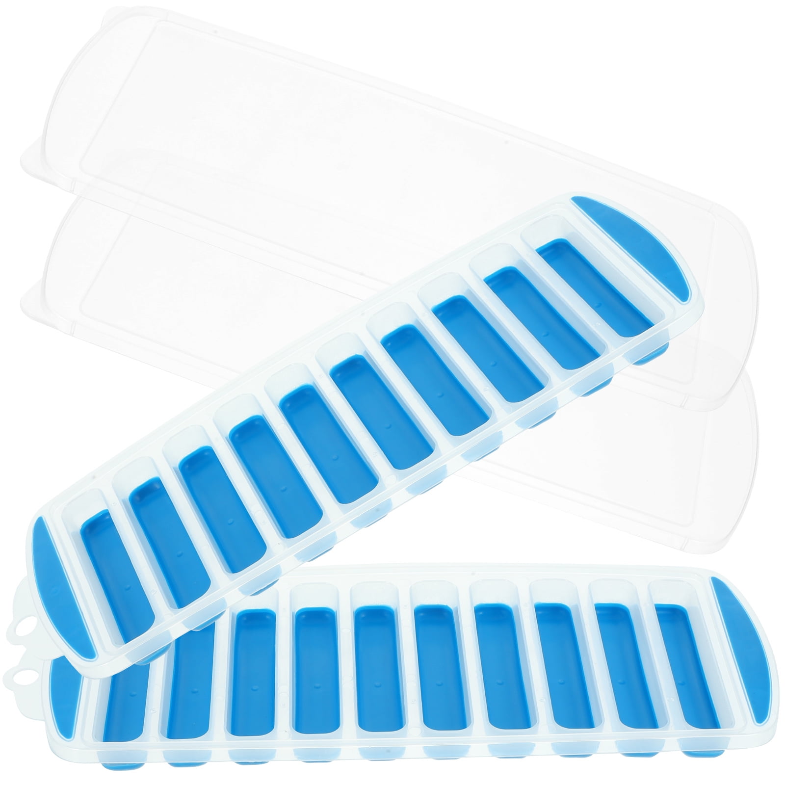 Ice Cube Tray Freezer Kitchen Gear Trays Silicone Mold Buckets Maker ...