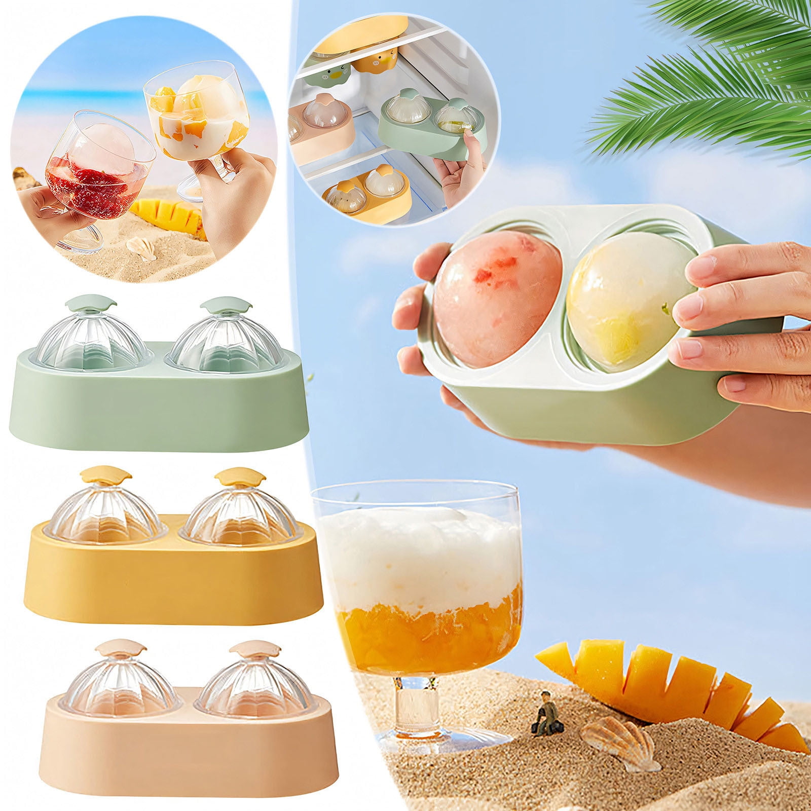 Ice Cube Tray Homemade Popsicle Silicone Molds with Lid Popsicle Molds ...