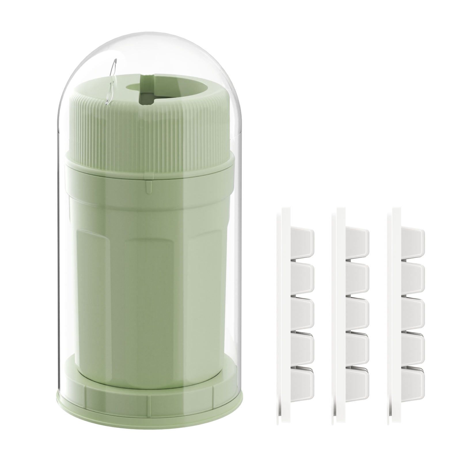 Ice Cube Tray Kit with Lid Stackable Ice Cubes Molds for Freezer Easy ...