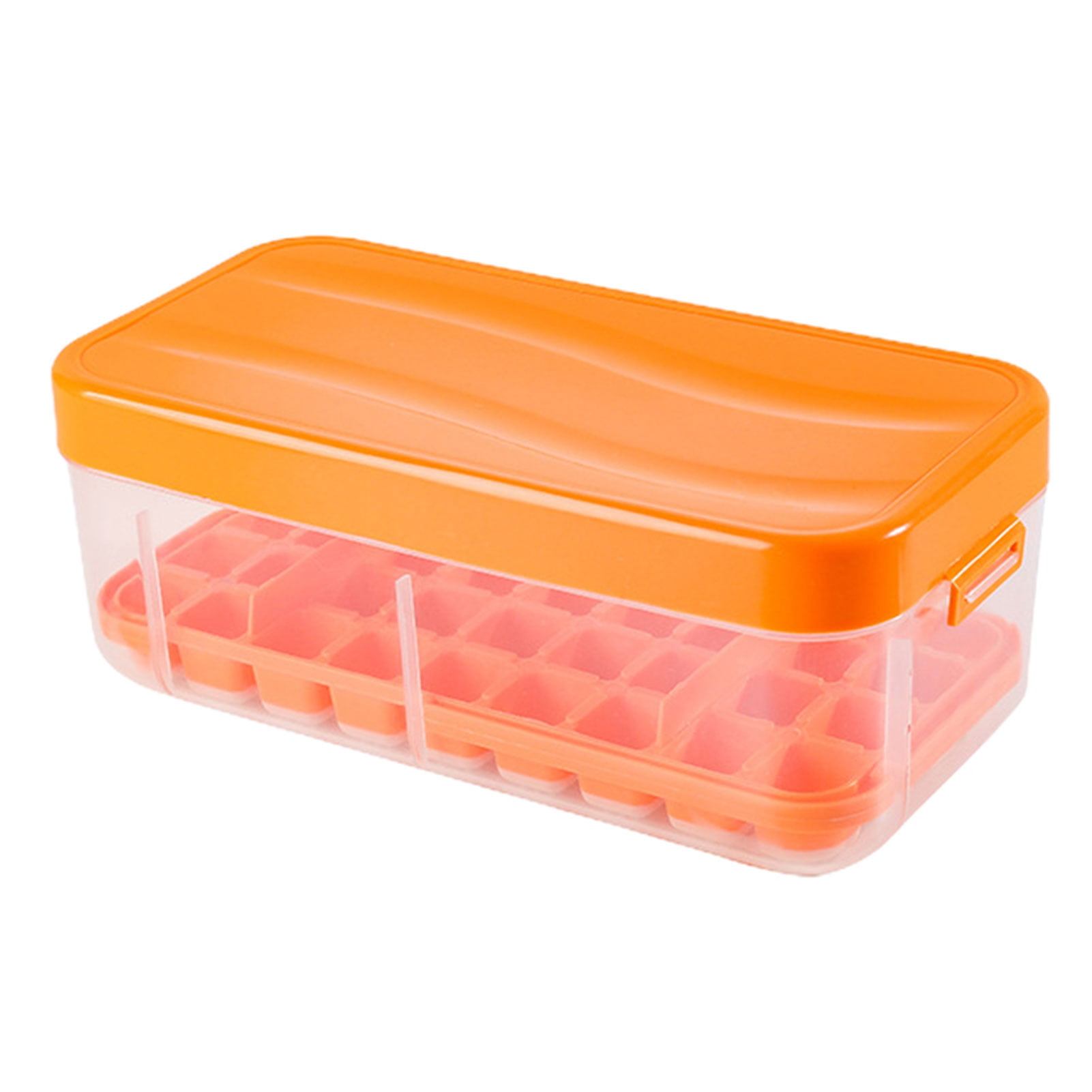 Ice Cube Tray with Lid Strong Sealing Large Capacity Quick Release Ice ...