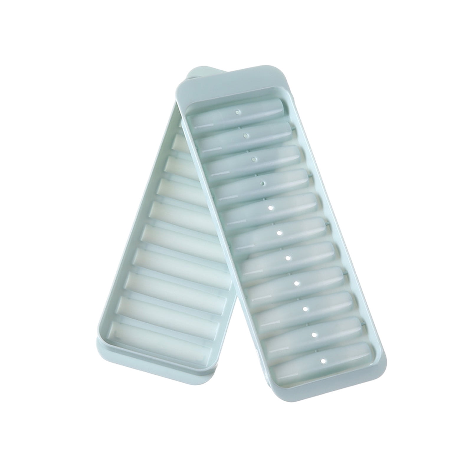 Ice Cube Tray, Long Ice Stick Tray Silicone with Lid, Rectangular ...