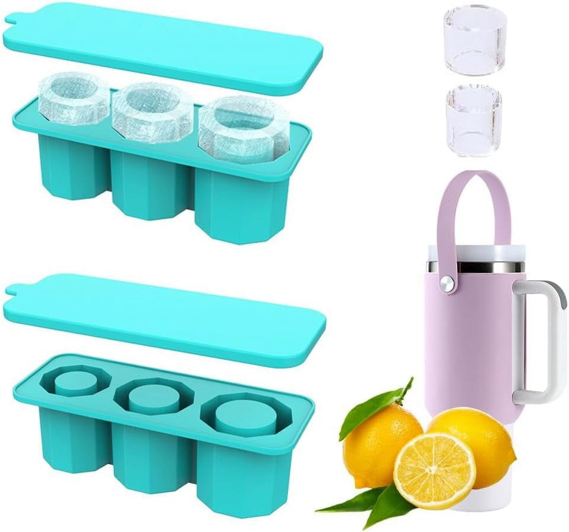 2024 Reusable Silicone Stanley Ice Cube Tray, BPA-Free, Freezable, with ...