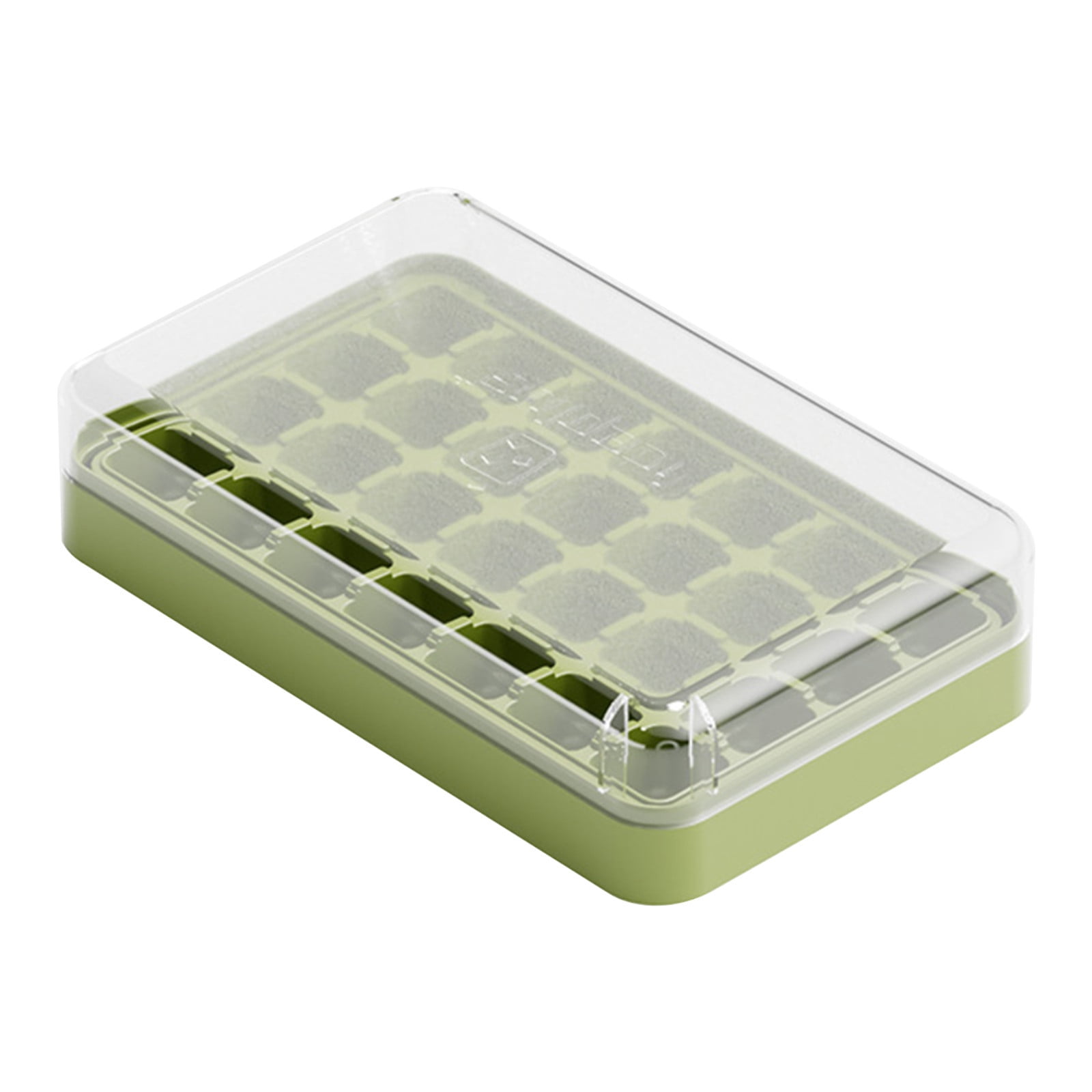 Ice Cube Tray with Lid, 28 Cavity Ice Cubes Mold for Freezer Easy ...