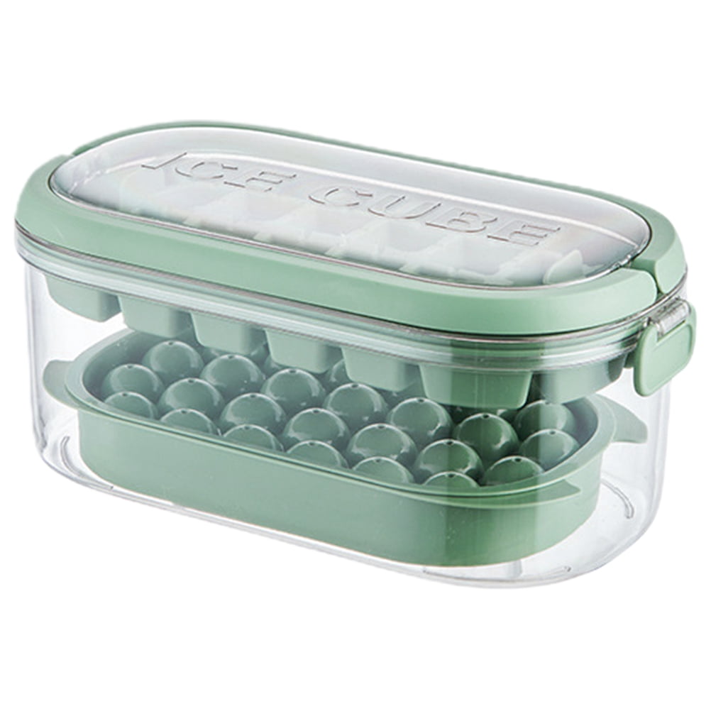 Ice Cube Tray with Lid and Storage Bin Ice Cube Mold Easy Release Ice ...
