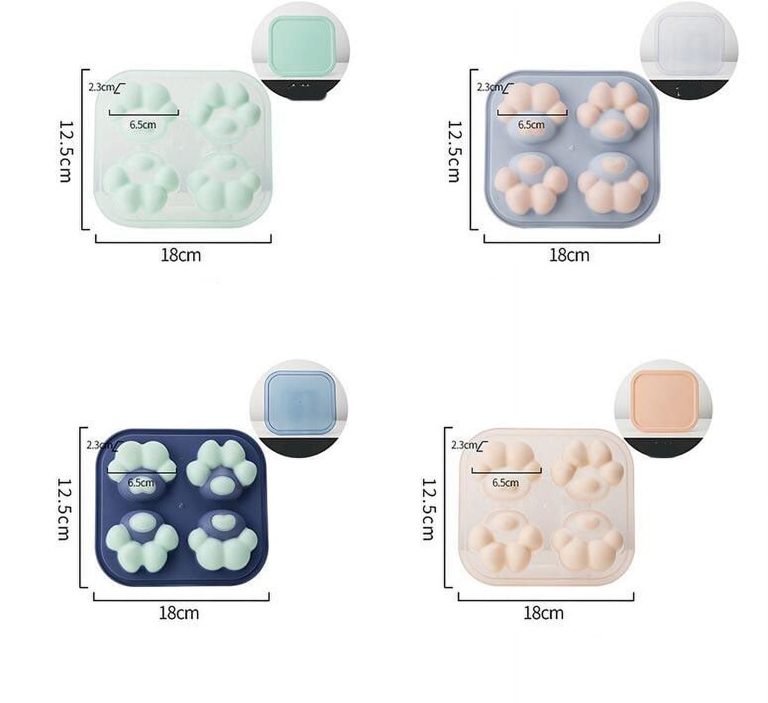 Ice Cube Trays, 1 Packs Flexible Silicone Ice Trays with Spill ...