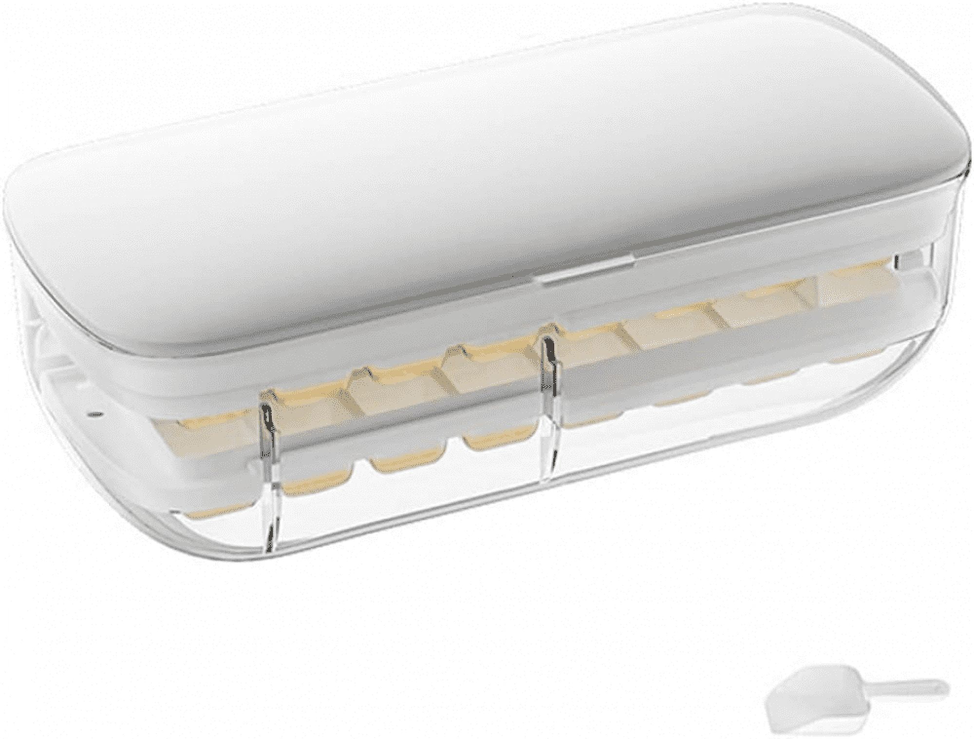 Ice Cube Trays 48 Pcs Silicone Ice Block Mold Cover Ice Storage Box for ...