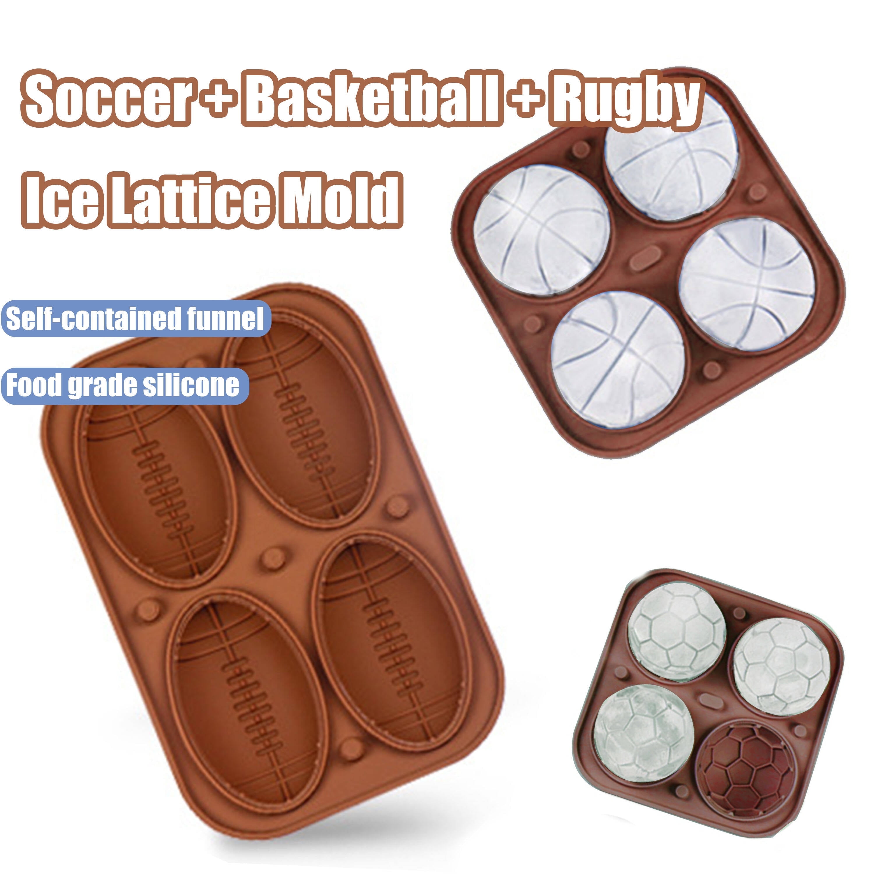 Ice Cube Trays, Silicone Mold, BPA Free, Stackable Flexible Silicone ...