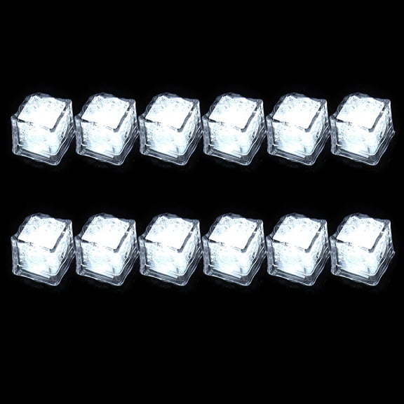 Light Up Ice Cubes, 12 Pack Multi Color Led Ice Cubes for Drinks with ...
