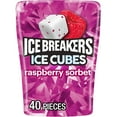 Ice Cubes Raspberry Sorbet Flavored Sugar Free Chewing Gum Bottle, 3.24 ...