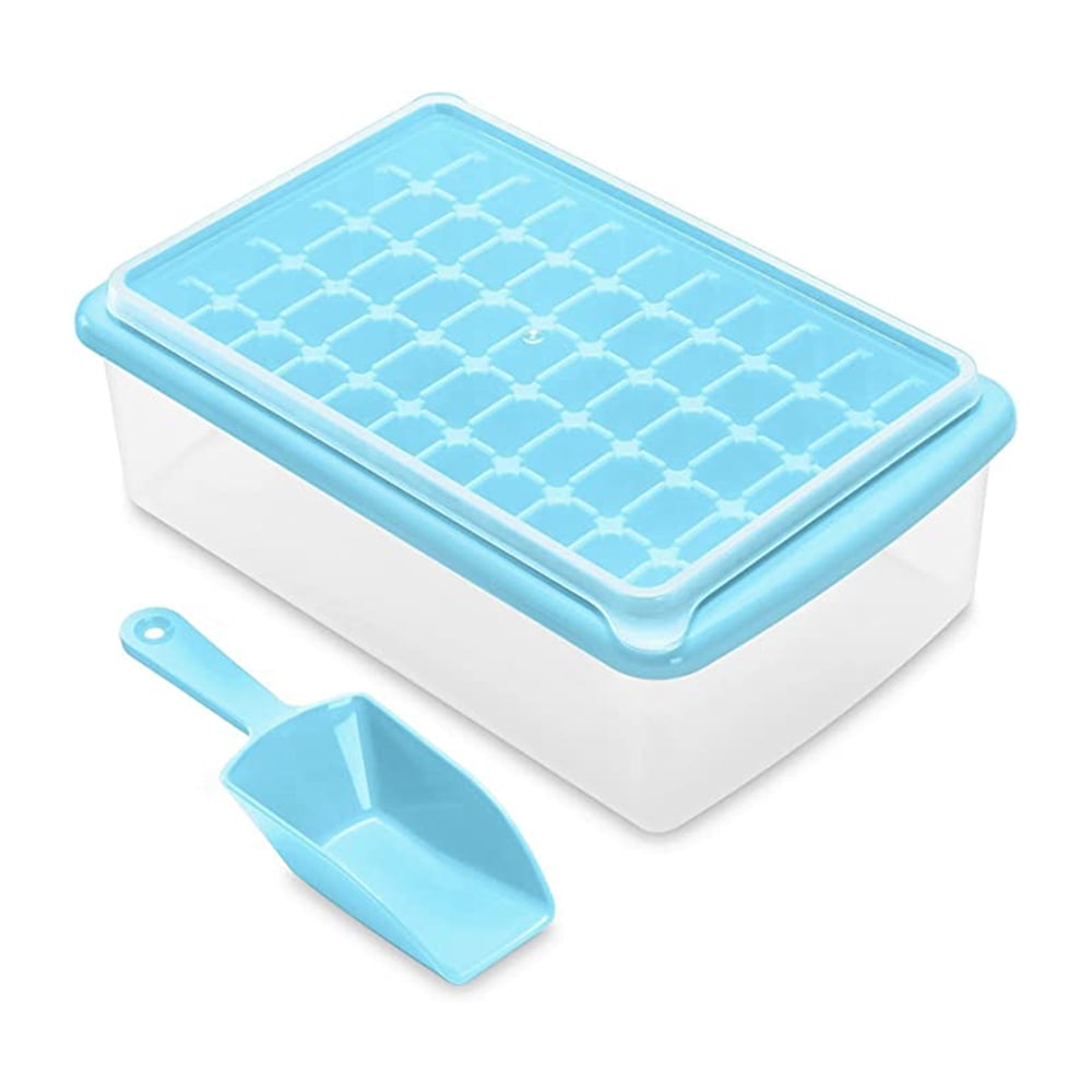 Ice Cubes Stencil with Storage Box and Ice Spoon for Quick Release ...