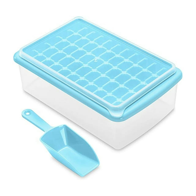 Ice Cubes Stencil with Storage Box and Ice Spoon for Quick Release ...
