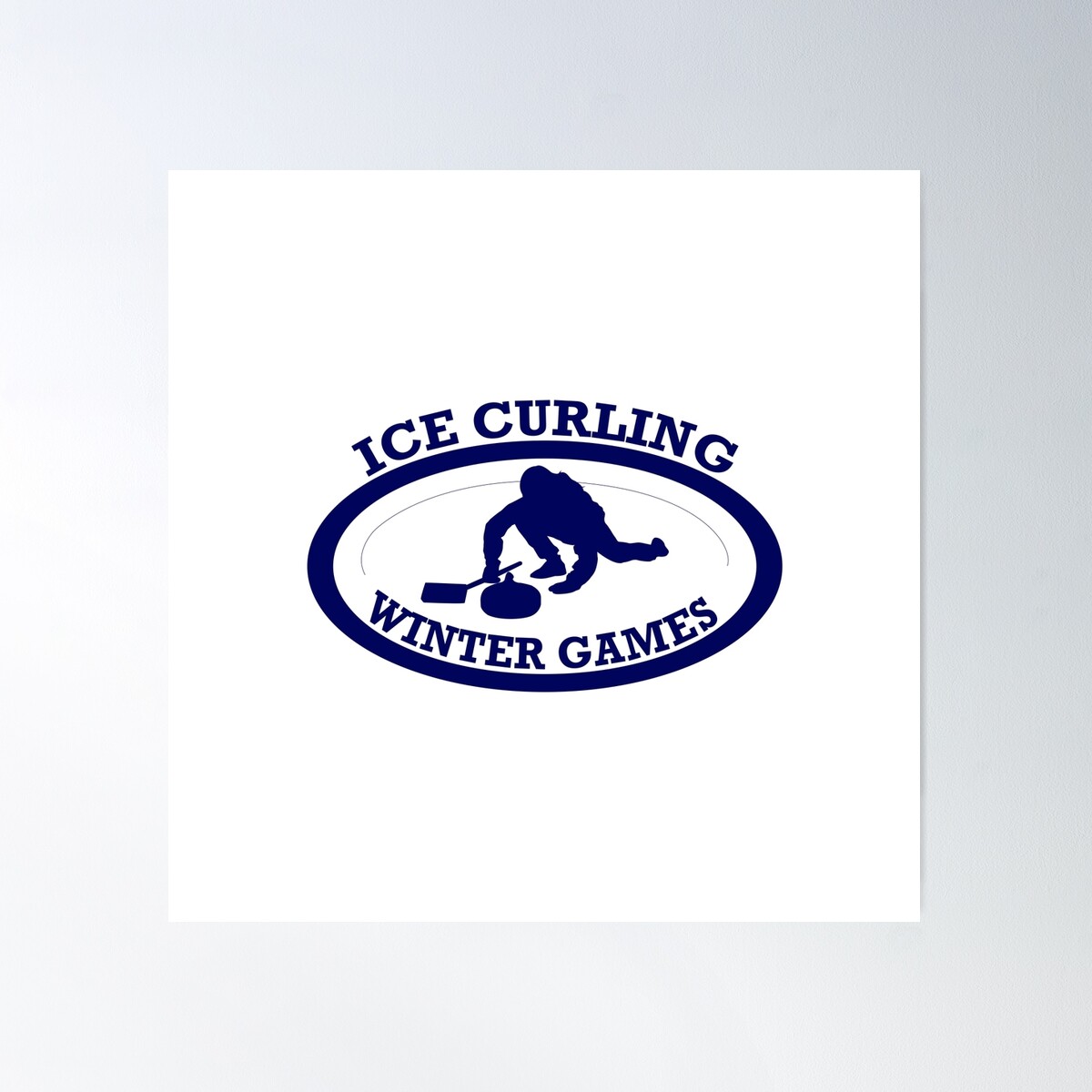 Ice Curling | Rare Sports Poster Wall Art, Modern Wall Decor For Living ...
