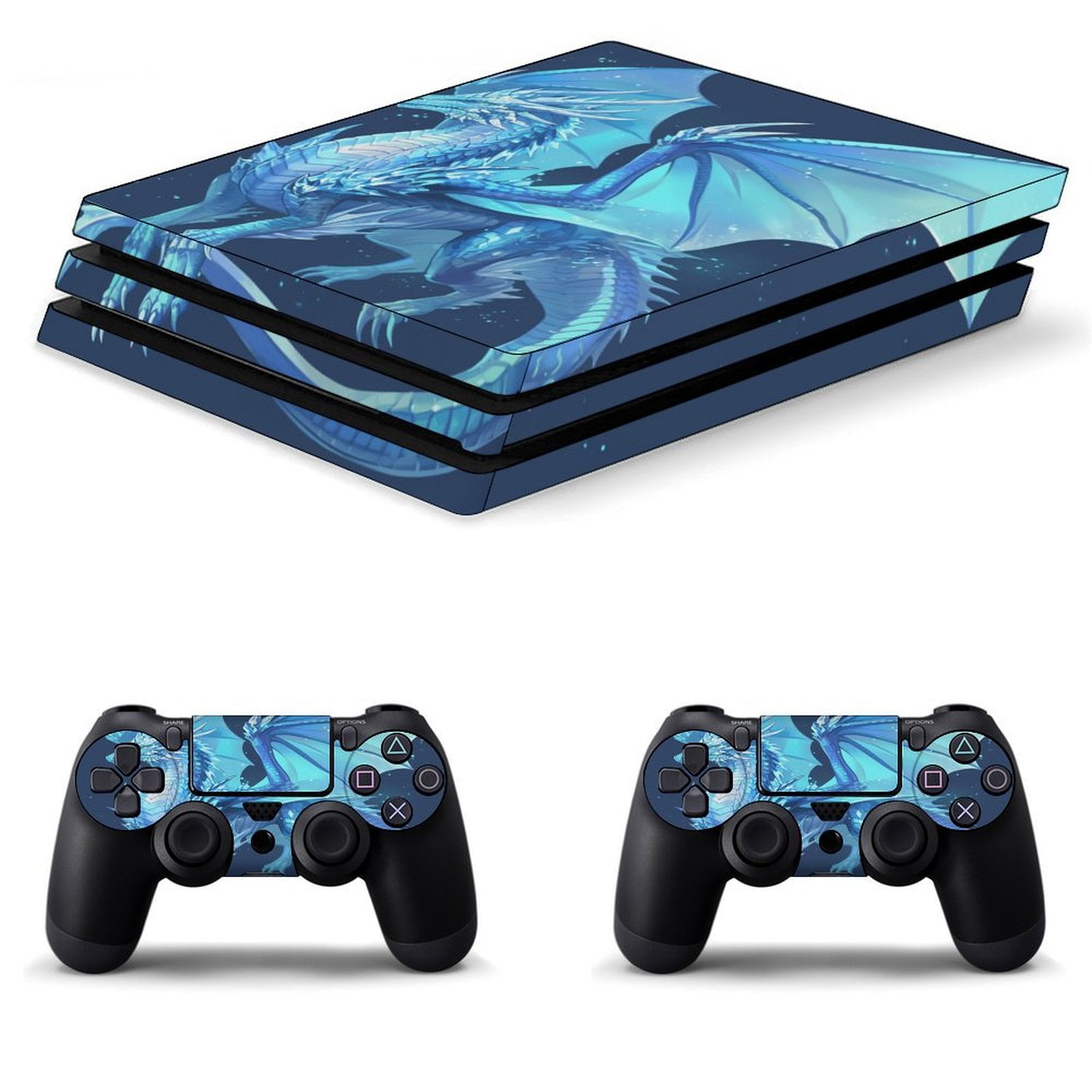 Ice Dragon PS4/PS4 Pro/PS4 Slim Skin Sticker For Console And Controller ...