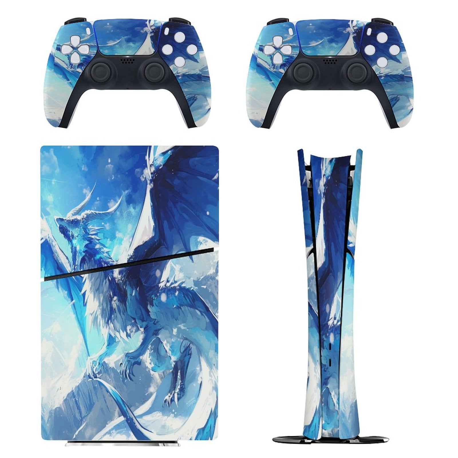 Ice Dragon PS5/PS5 Pro/PS5 Slim Digital Disc Skin Sticker For Console ...