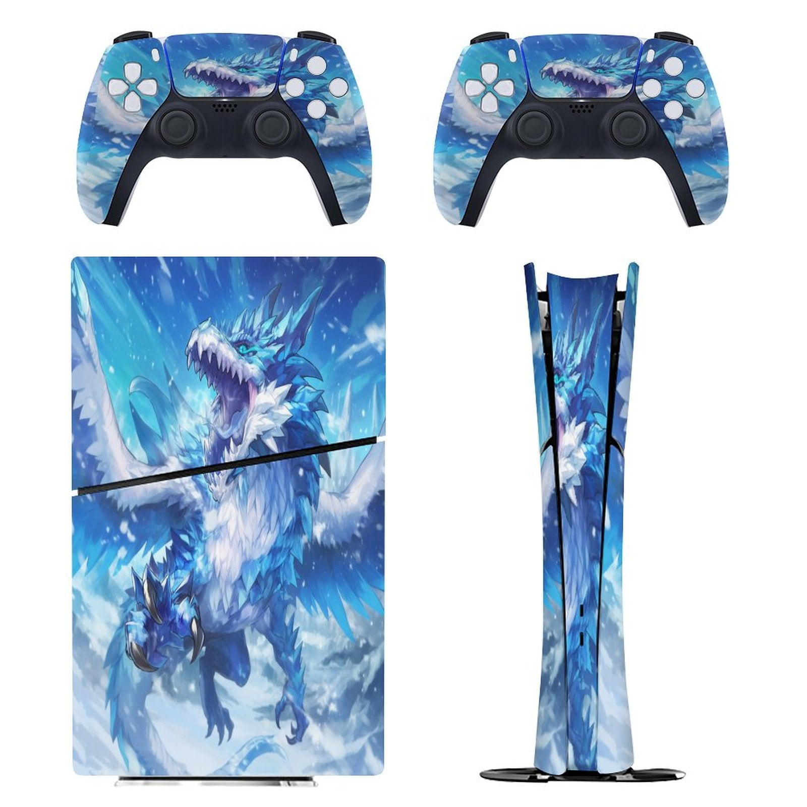 Ice Dragon PS5/PS5 Pro/PS5 Slim Digital Disc Skin Sticker For Console ...