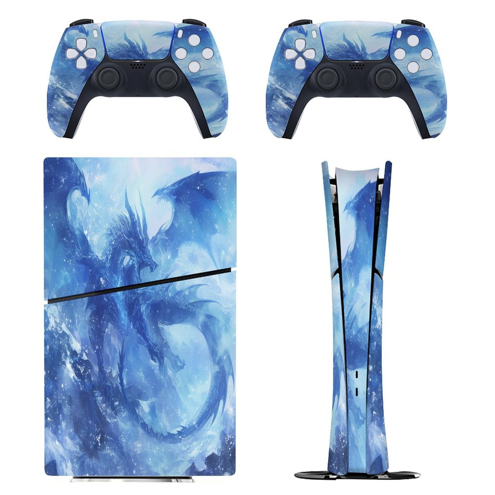 Ice Dragon PS5/PS5 Pro/PS5 Slim Digital Disc Skin Sticker For Console ...