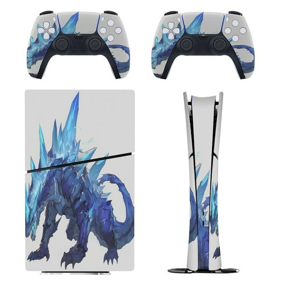 Ice Dragon PS5/PS5 Pro/PS5 Slim Digital Disc Skin Sticker For Console ...