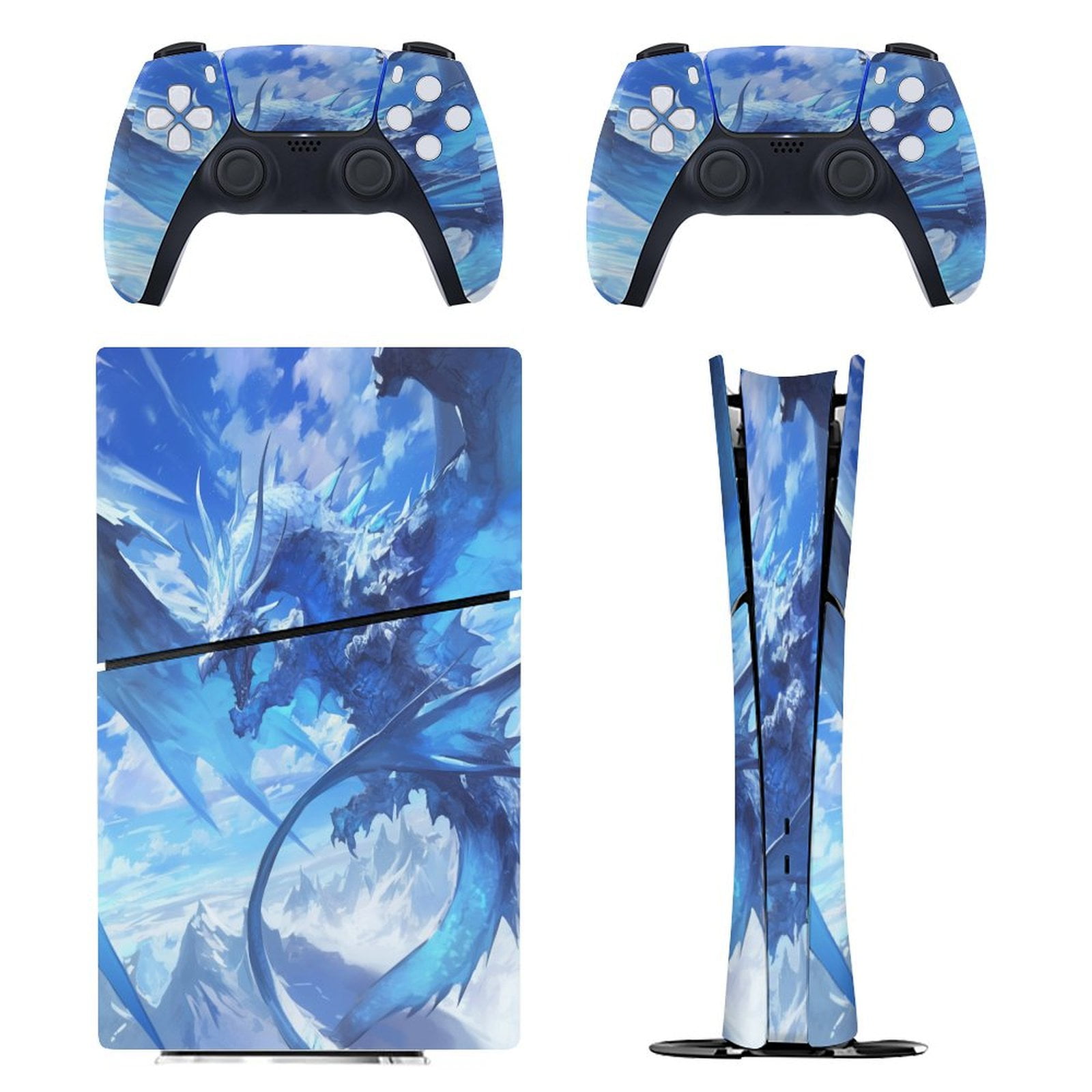 Ice Dragon PS5/PS5 Pro/PS5 Slim Digital Disc Skin Sticker For Console ...