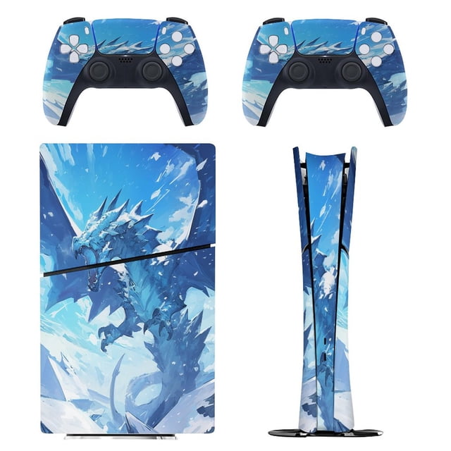 Ice Dragon PS5/PS5 Pro/PS5 Slim Digital Disc Skin Sticker For Console ...