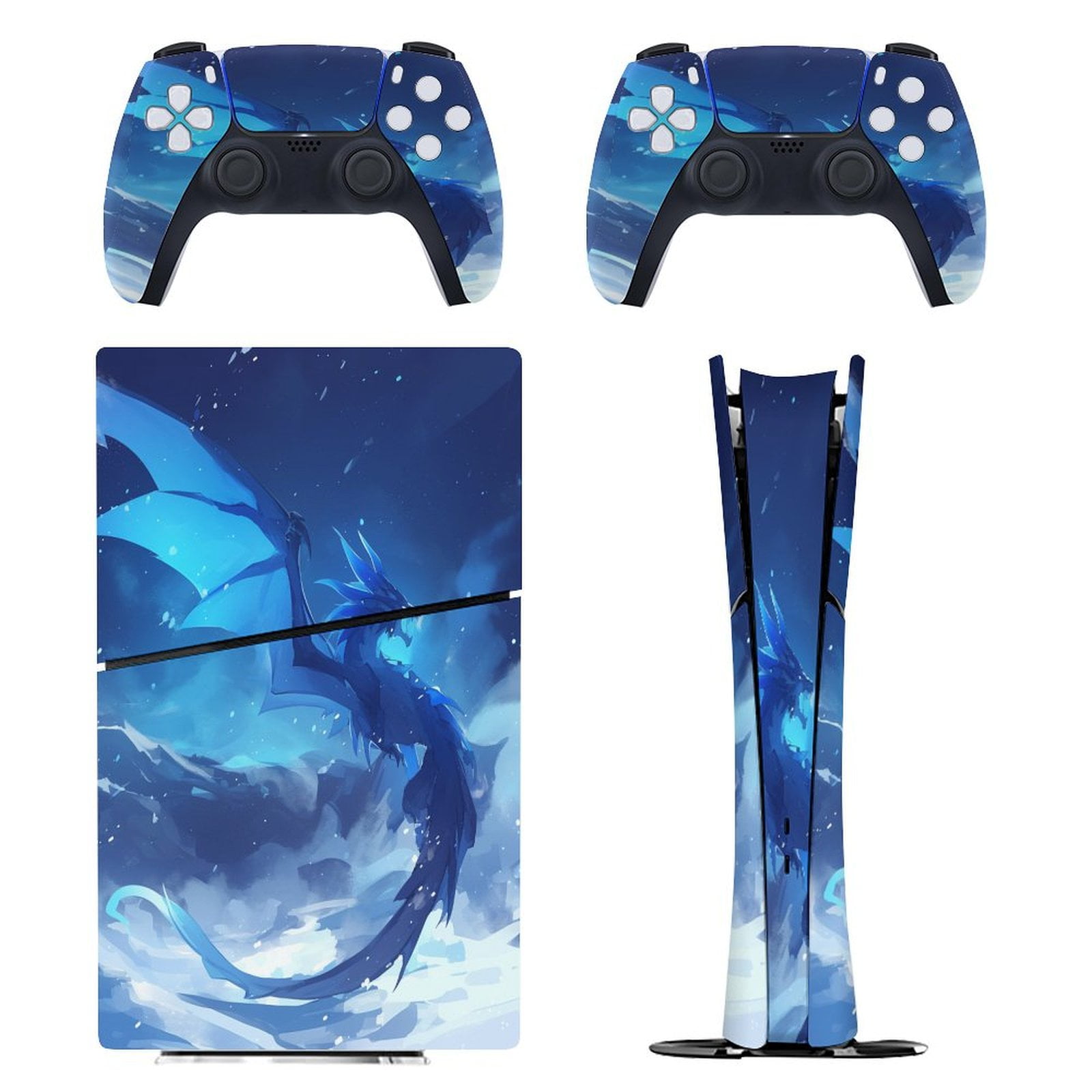 Ice Dragon PS5/PS5 Pro/PS5 Slim Digital Disc Skin Sticker For Console ...