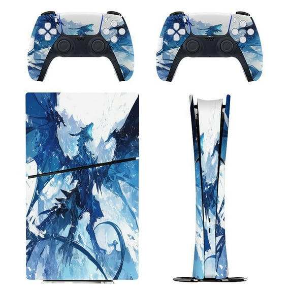 Ice Dragon PS5/PS5 Pro/PS5 Slim Digital Disc Skin Sticker For Console ...