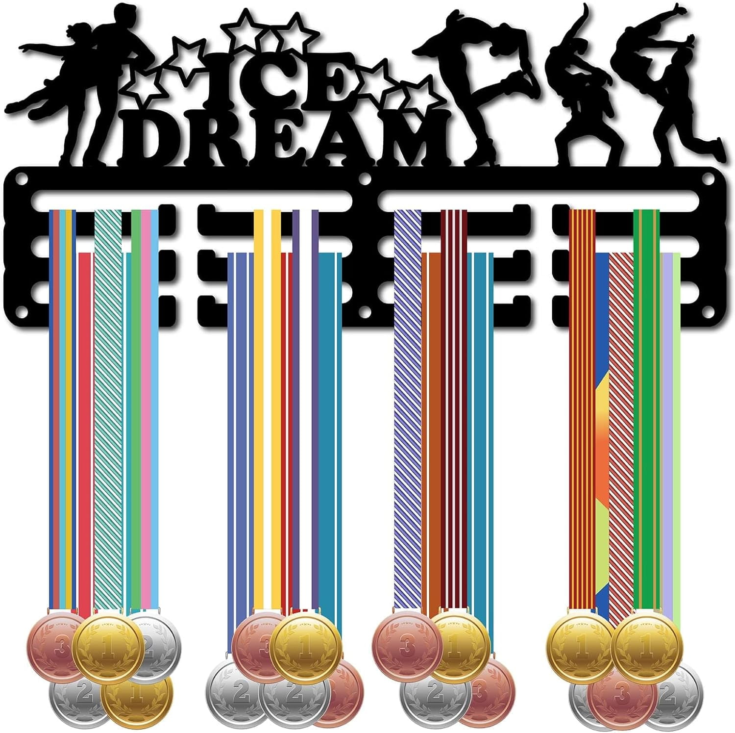 Ice Dream Medal Hangers Ice-Skate Medal Holder Display Rack Sports ...