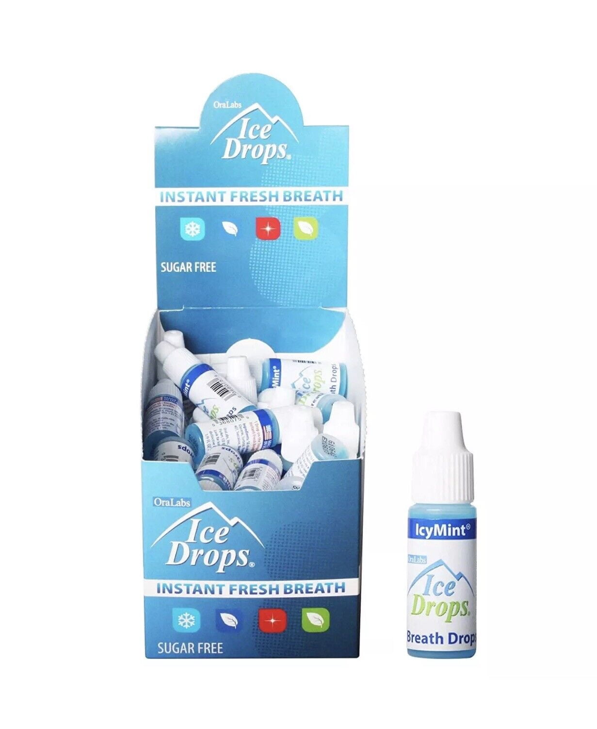 Ice Drops Fresh Breath, Sugar Free, Spearmint LOT OF 50 Pcs 1 Box ...