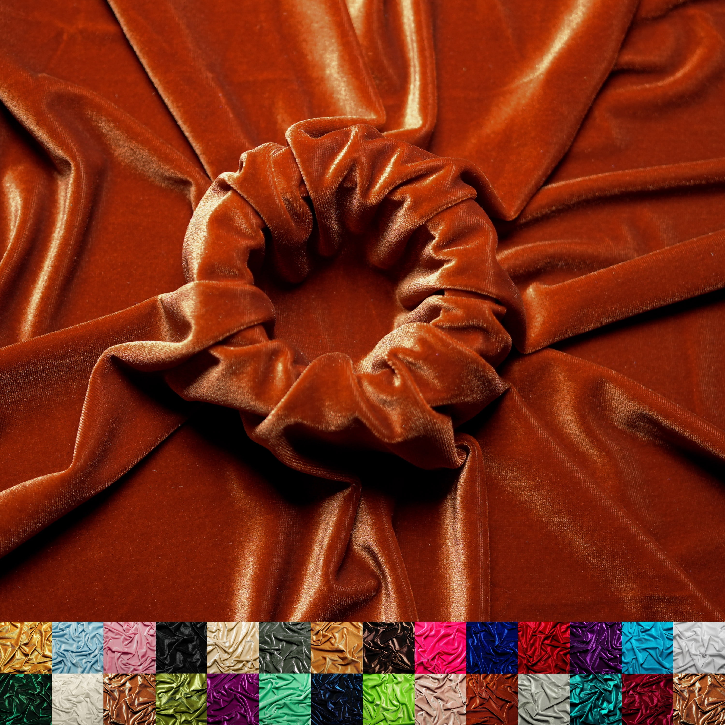 Ice Fabric Polyester Spandex Sewing & Craft Fabric By The Yard, Rust ...