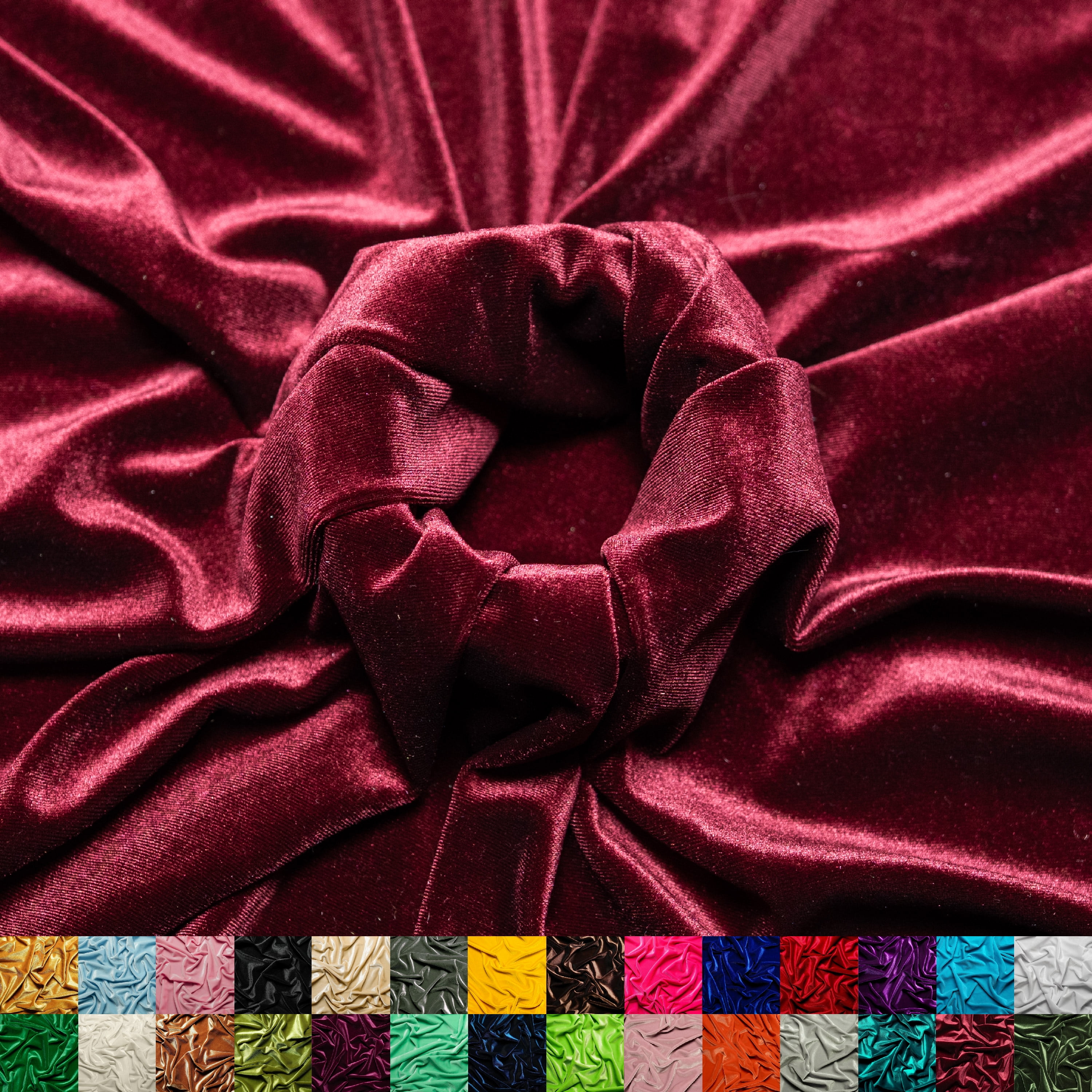 Ice Fabric Stretch Velvet Fabric by the Yard - 60" Wide Soft Stretchy ...