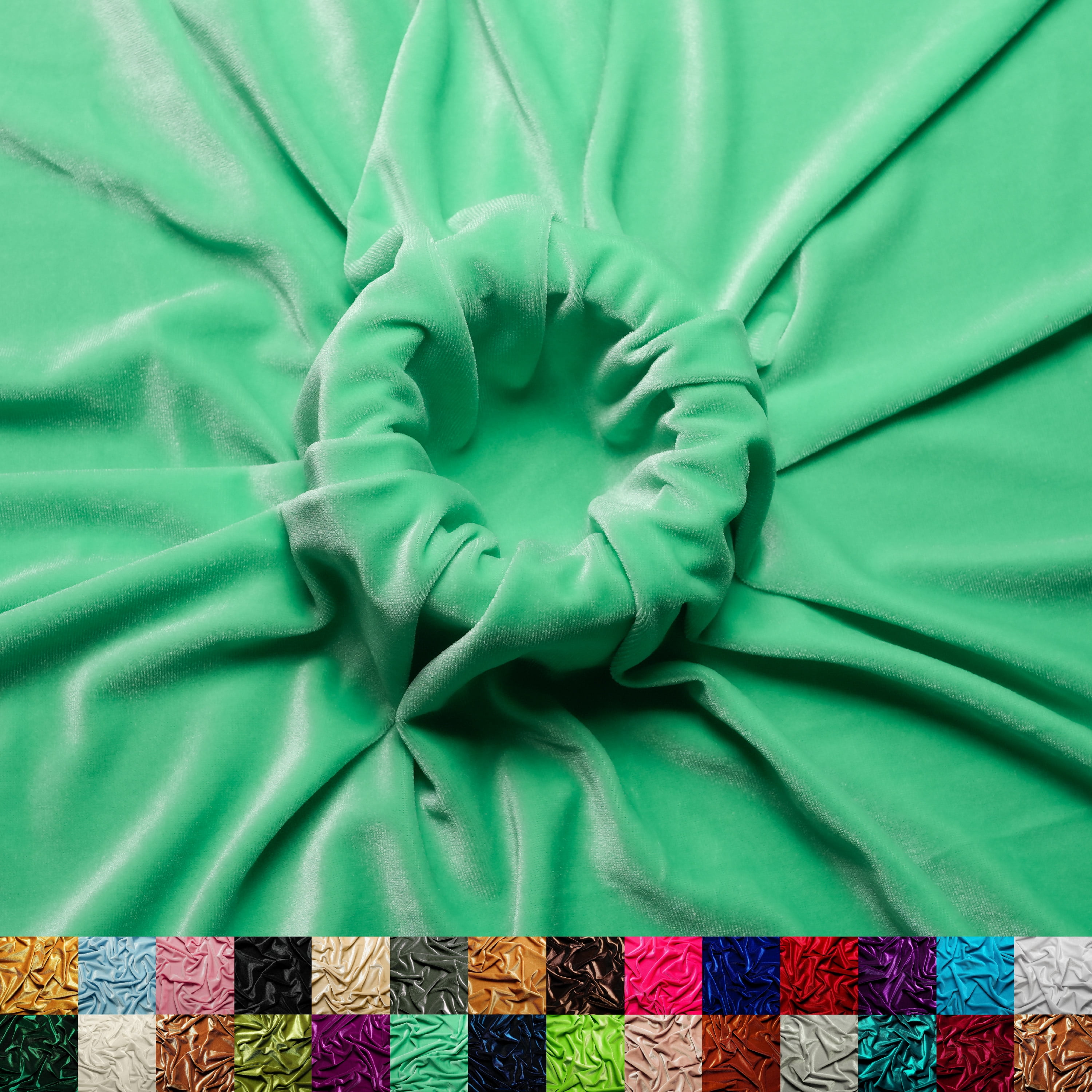 Ice Fabric Stretch Velvet Fabric by the Yard - 60" Wide Soft Stretchy ...