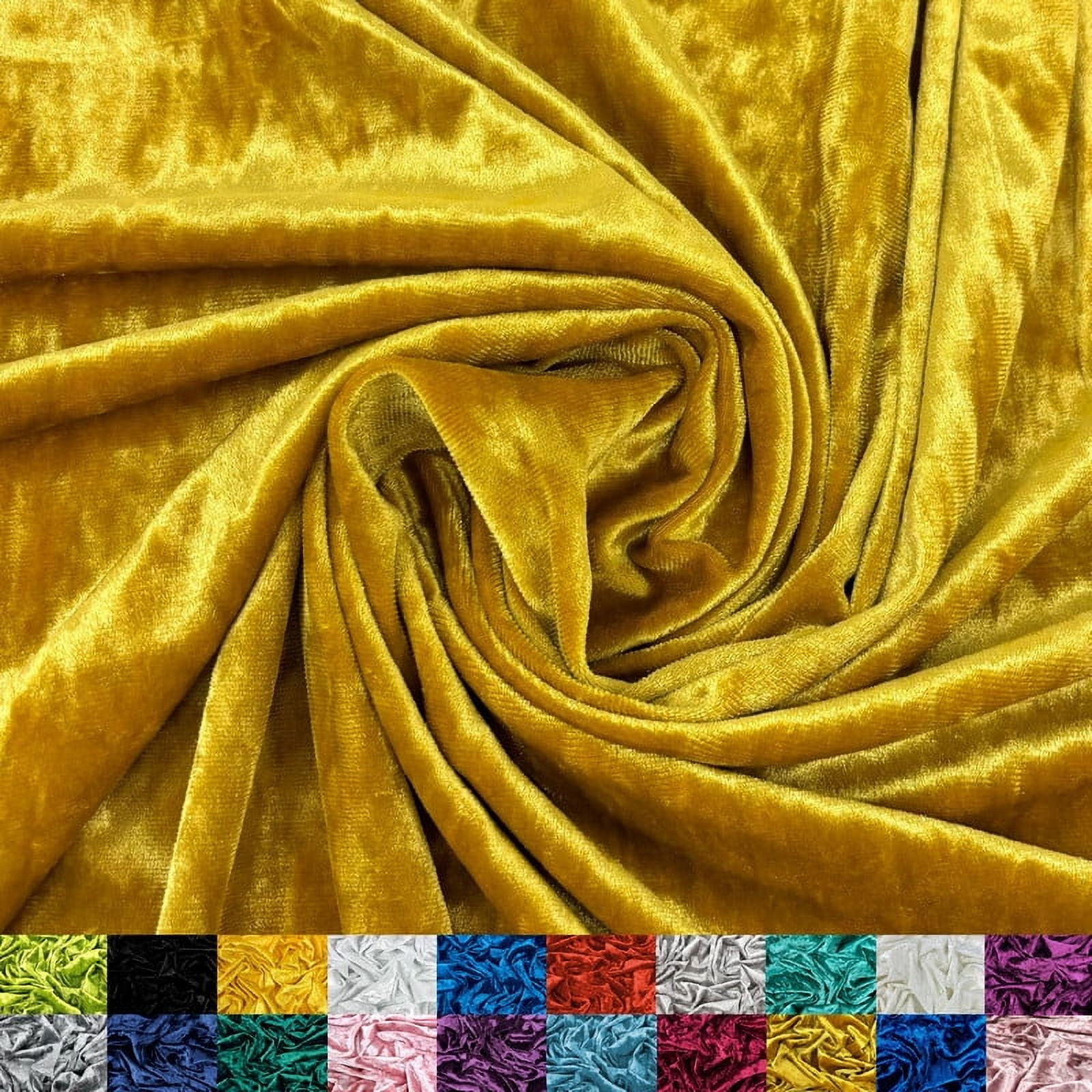 Ice Fabrics Stretch Crushed Velvet Fabric by the Yard - 60/62" Wide ...