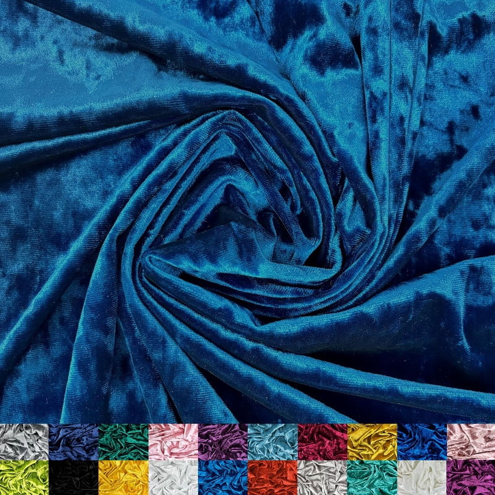 Ice Fabrics Stretch Crushed Velvet Fabric by the Yard - 60/62" Wide ...