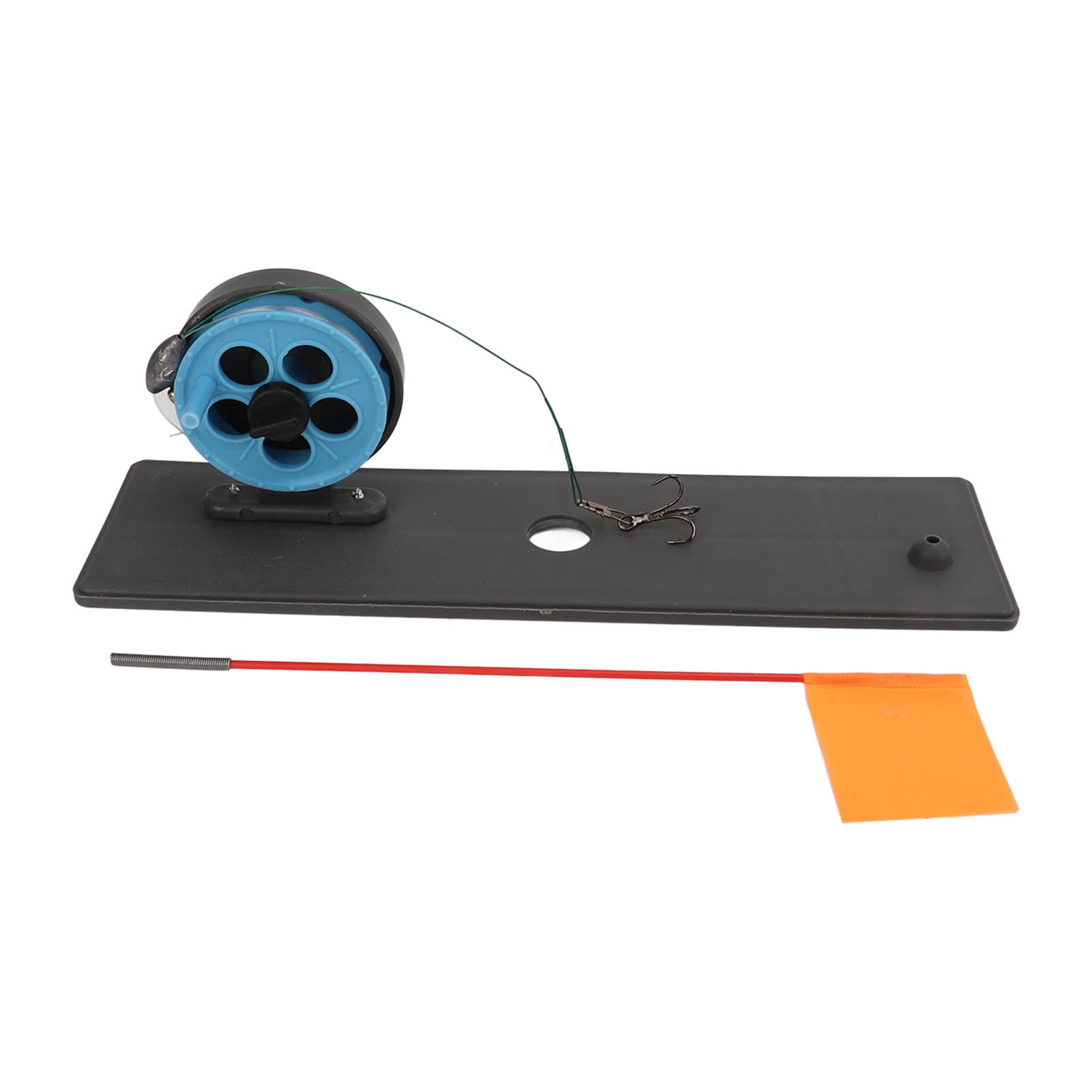 Ice Fishing Tip Up Pole Portable Ice Fishing Rod Reel Combo with Flag ...