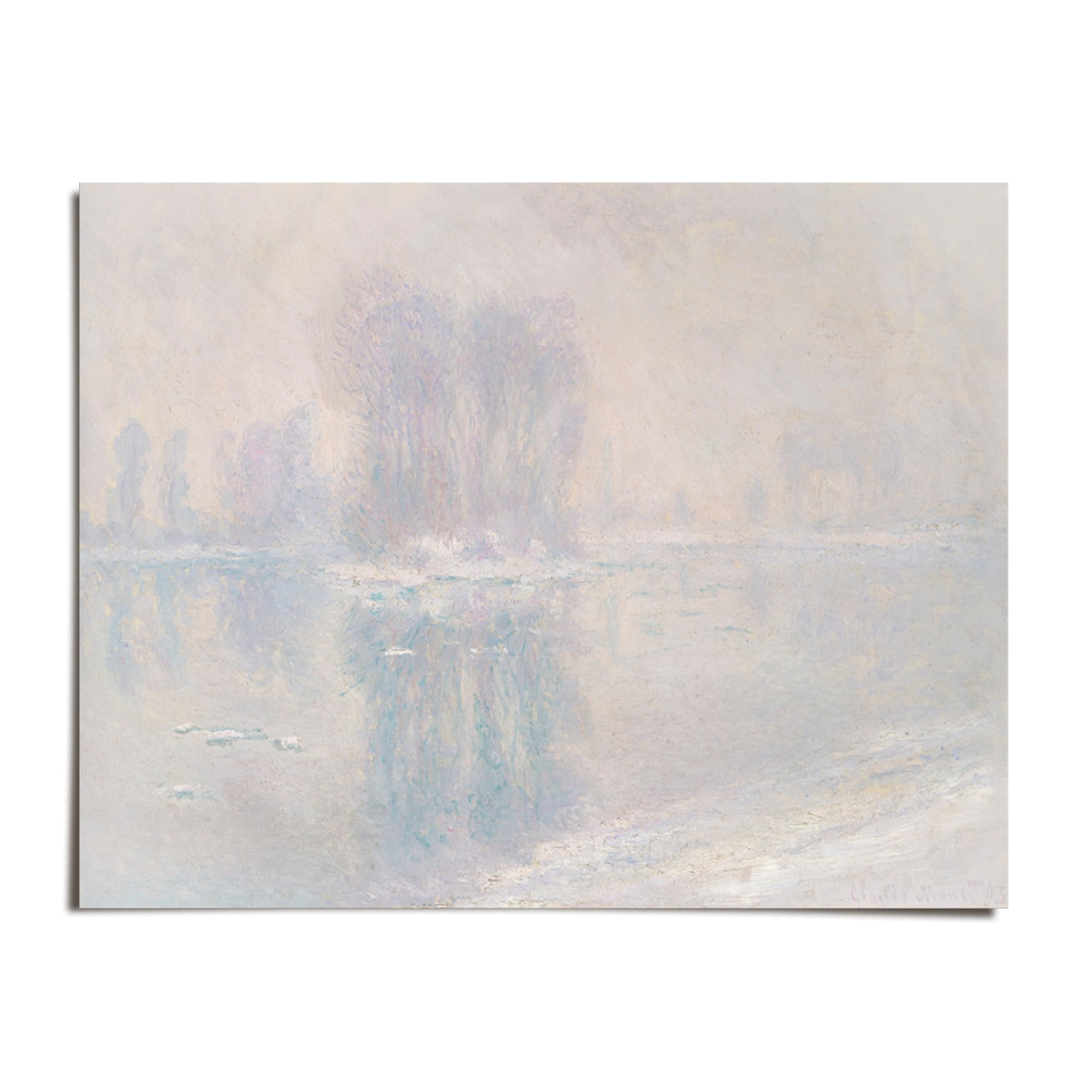 Ice Floes at Bennecourt c. 1893 - Claude Monet - 8.5x11 - Wall Art ...