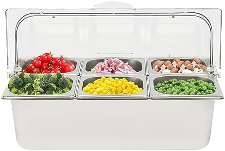 Ice Food Serving Display Tray, Buffet Cold Serving Cooler Platter ...