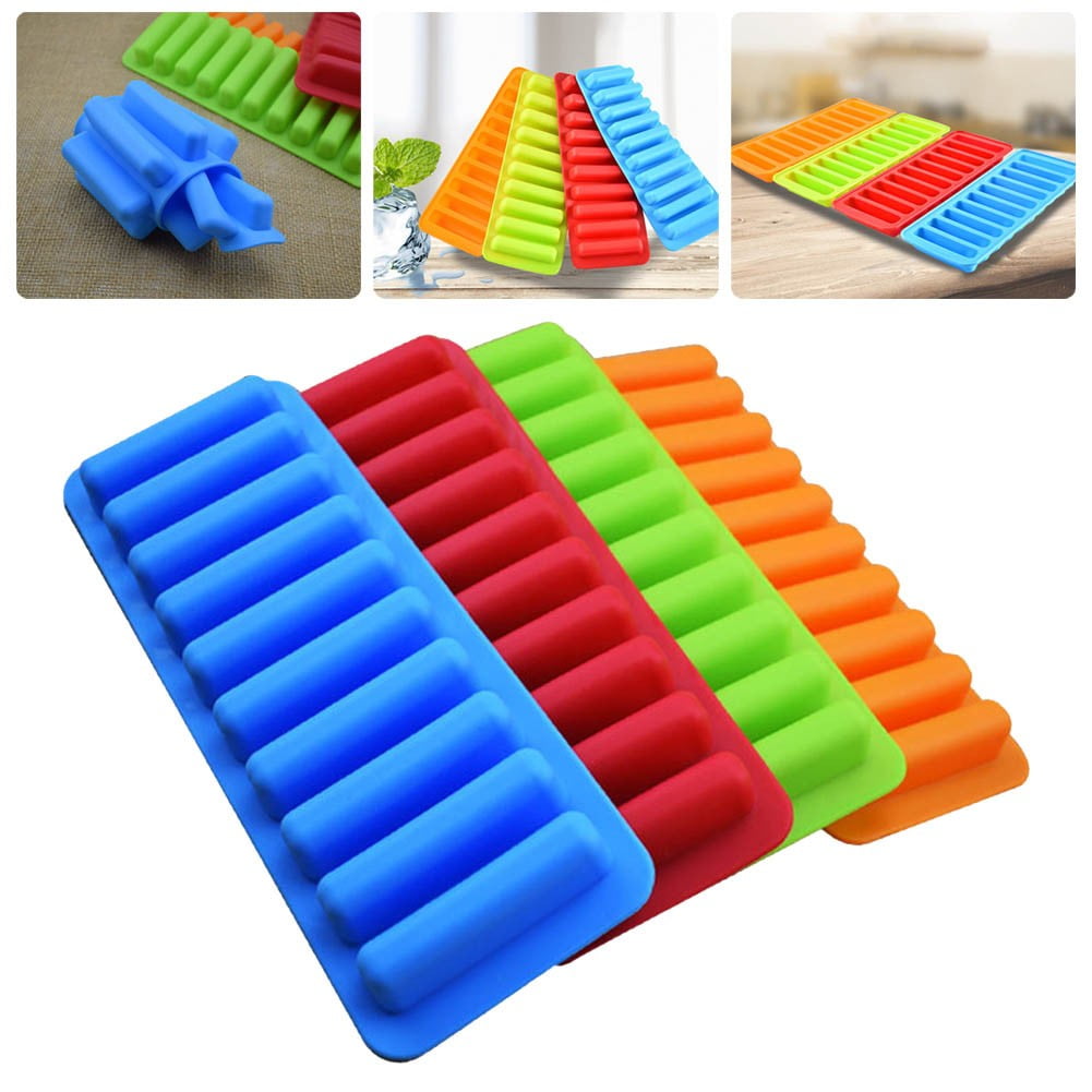 Ice For Cube Trays Long Slim Fits Sports Water Bottle Ice Cream Maker ...