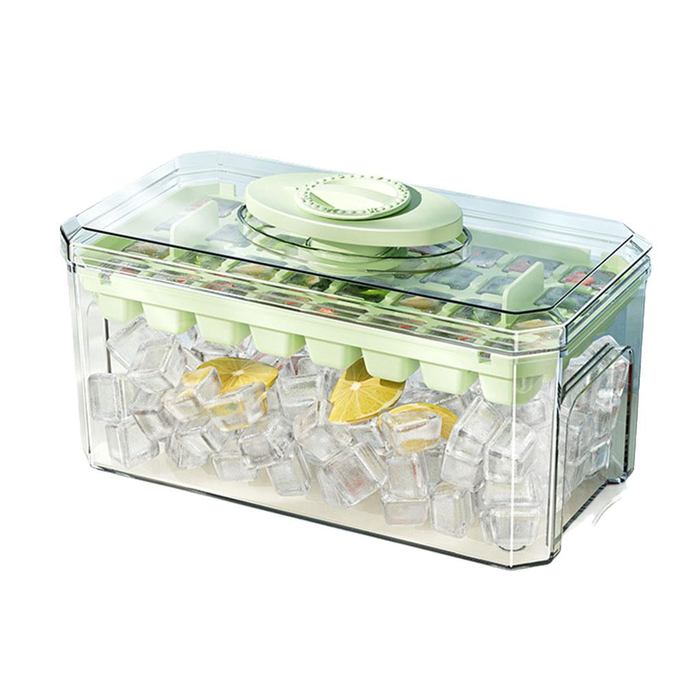 Ice Grid Mold Ice Making Box Ice Cube Square Tray Diy Ice Blocks Make ...