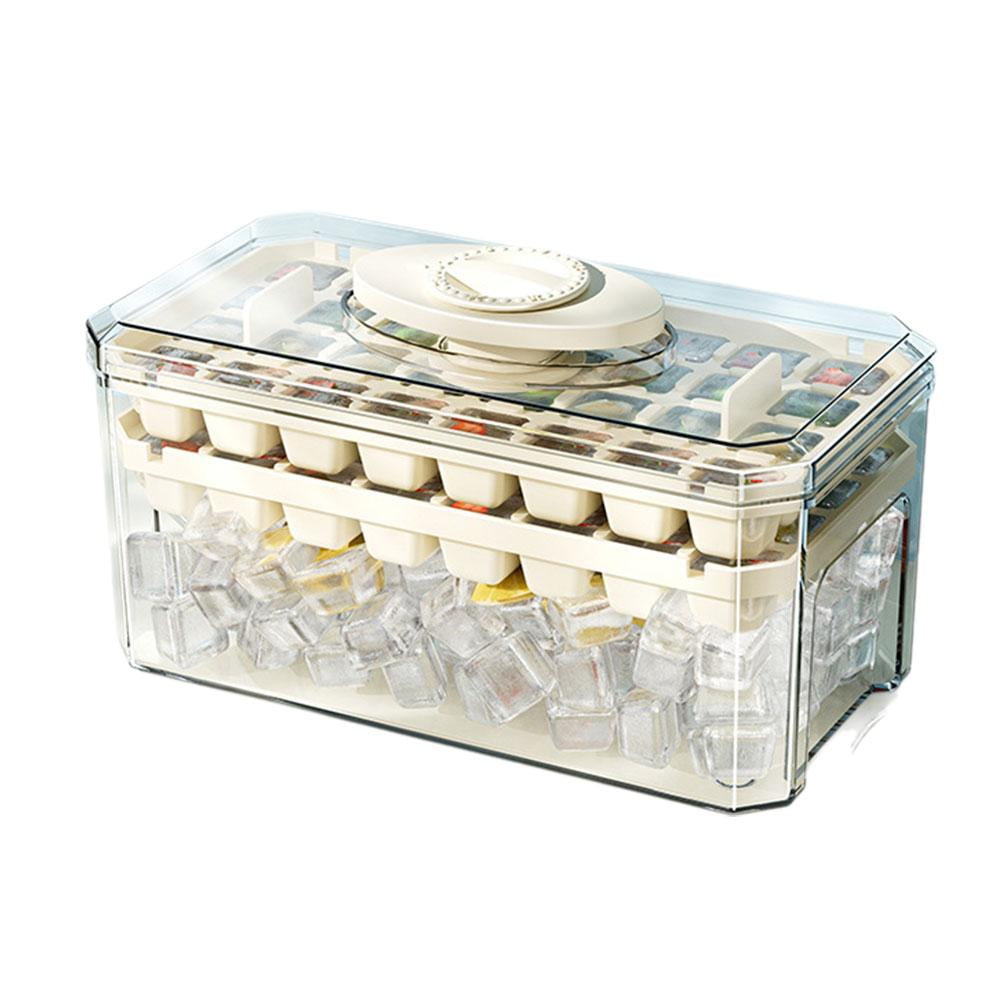 Ice Grid Mold Ice Making Box Ice Cube Square Tray Diy Ice Blocks Make ...