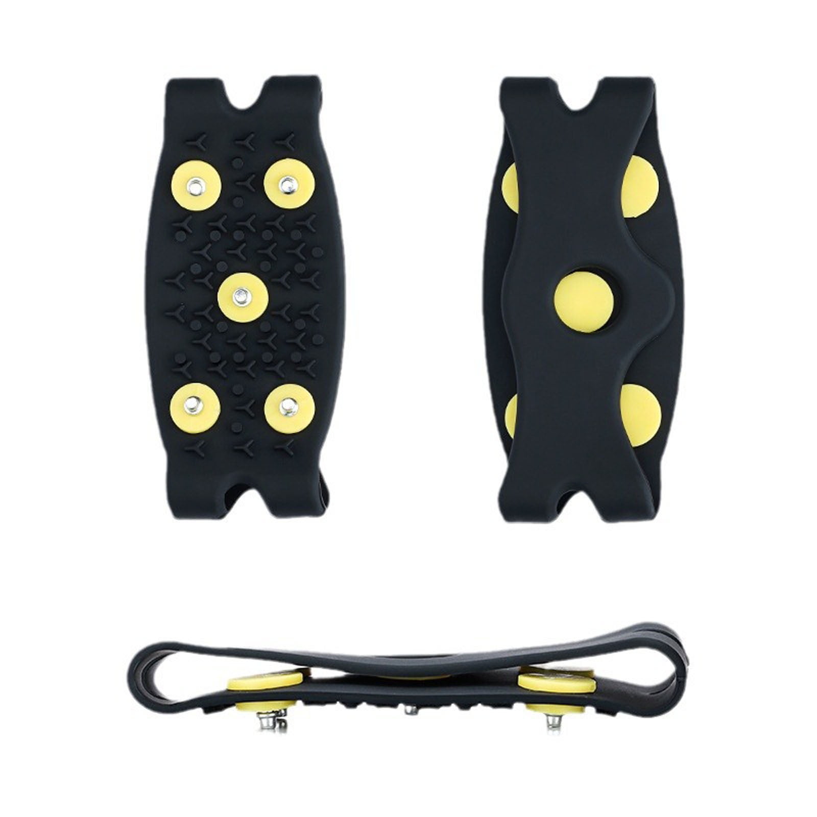 Ice Grip for Shoes, Snow Grippers, Anti-Slip 5-Teeth Ice Cleats Ice ...